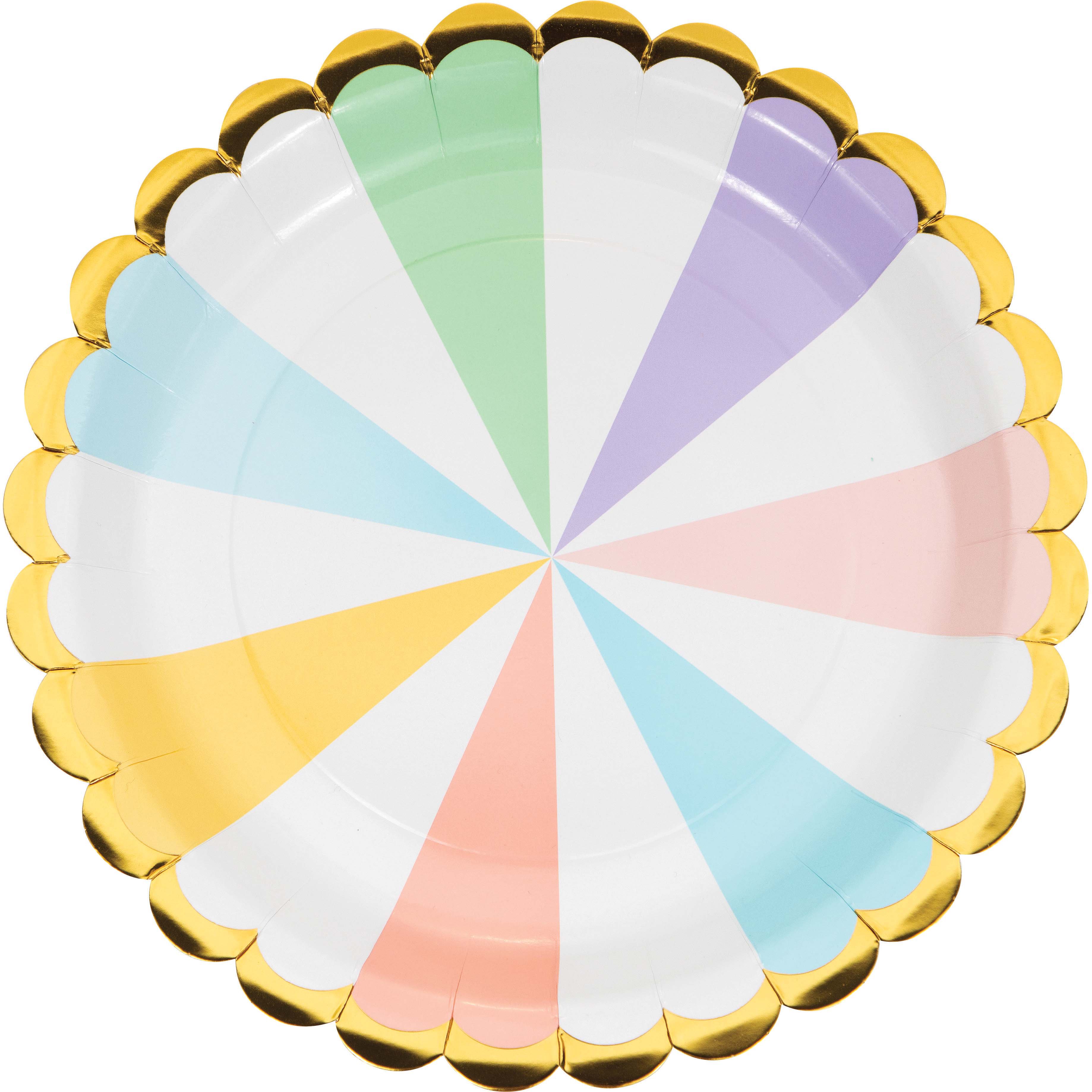 Creative Converting Pastel Celebrations Paper Plates, 8 ct - Shop Party ...