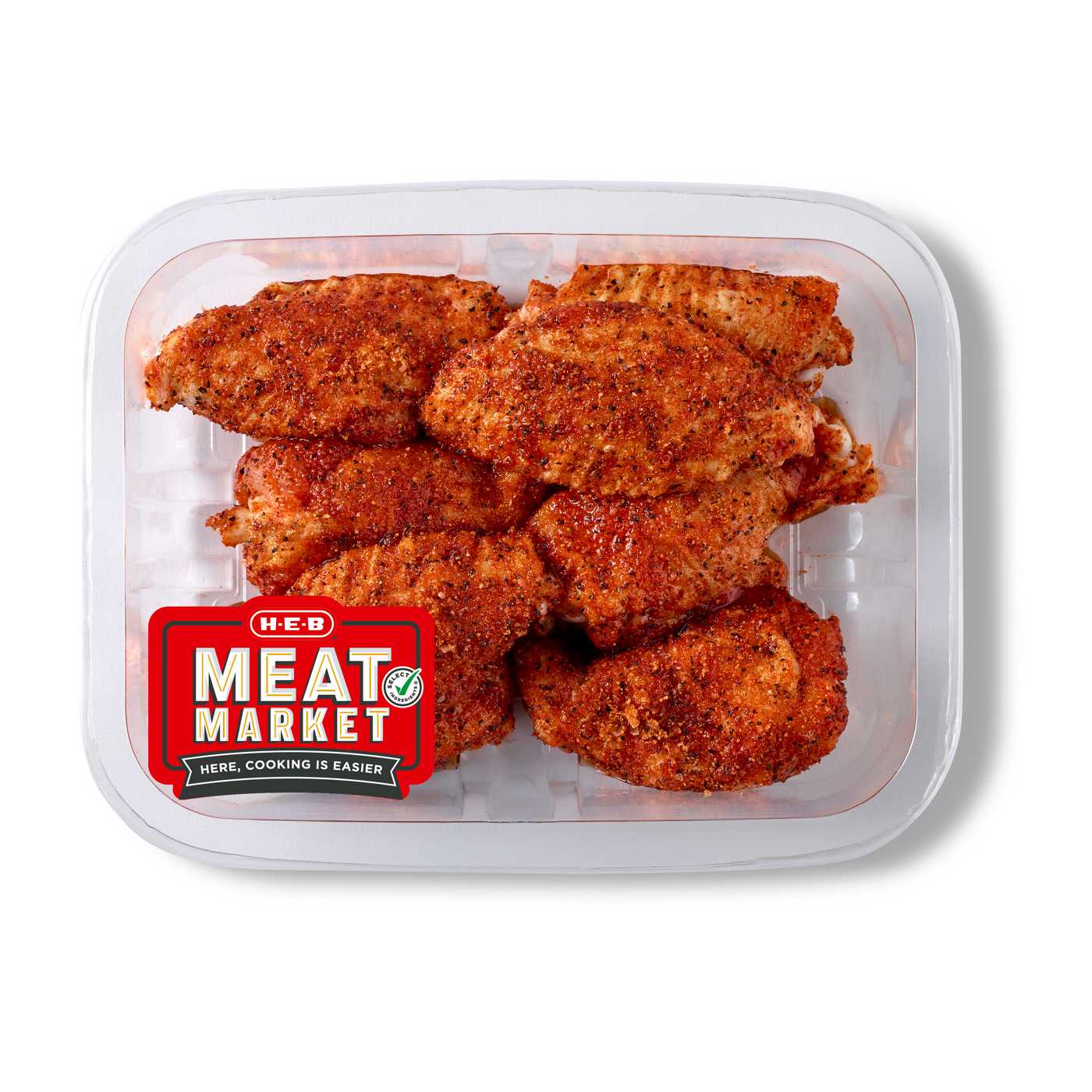 H-E-B Meat Market Seasoned Chicken Wings - Texas Style BBQ - Shop ...
