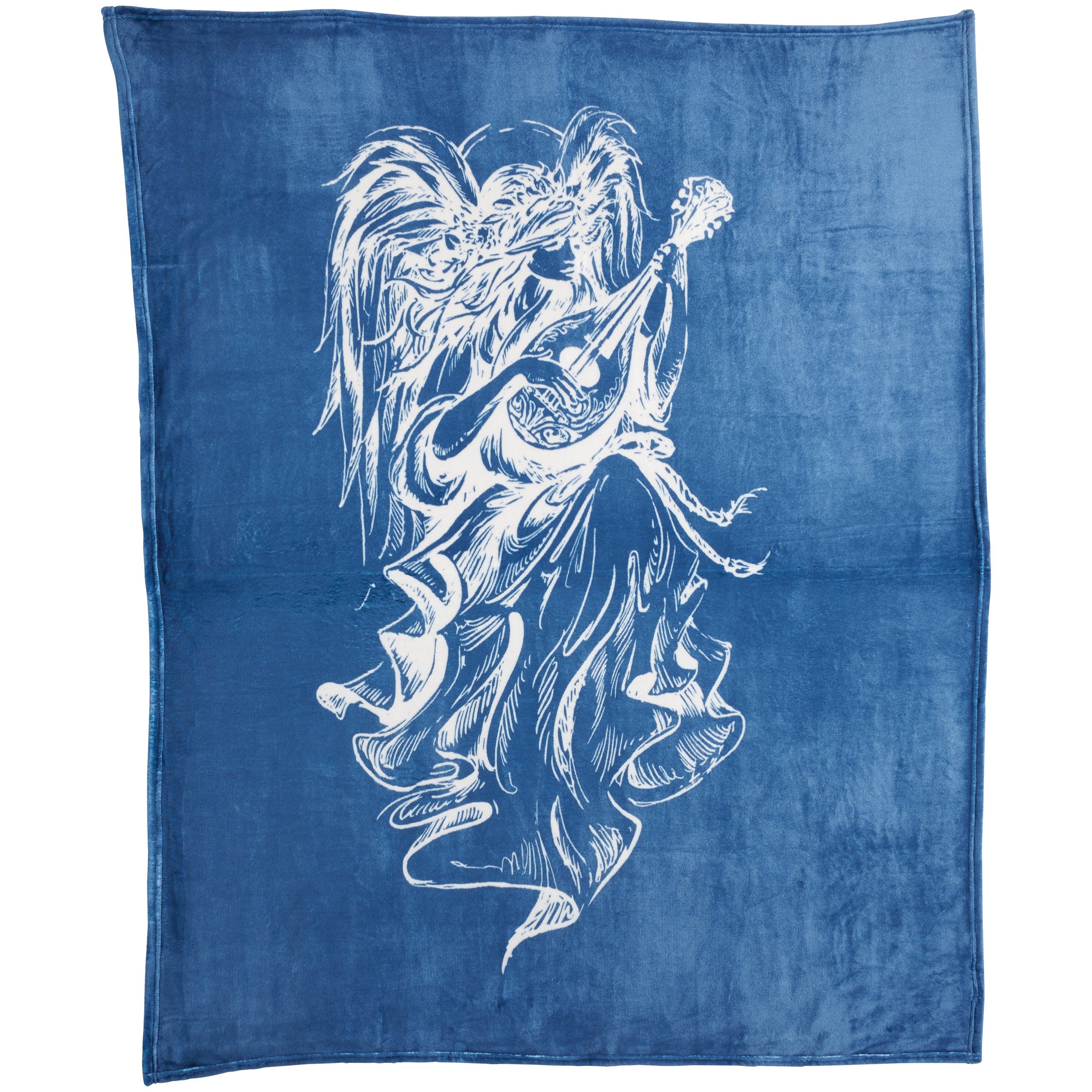 Destination Holiday Christmas Angel Plush Throw Blanket - Blue - Shop ...