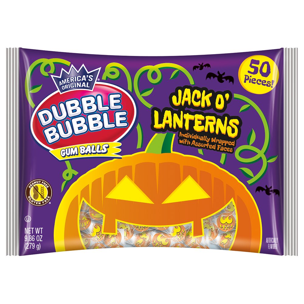 Dubble Bubble Jack O' Lanterns Gum Balls - Shop Candy at H-E-B