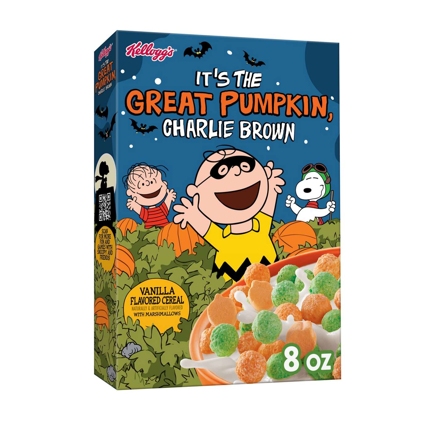 Kellogg's It's The Great Pumpkin Charlie Brown Vanilla Flavored Cereal ...
