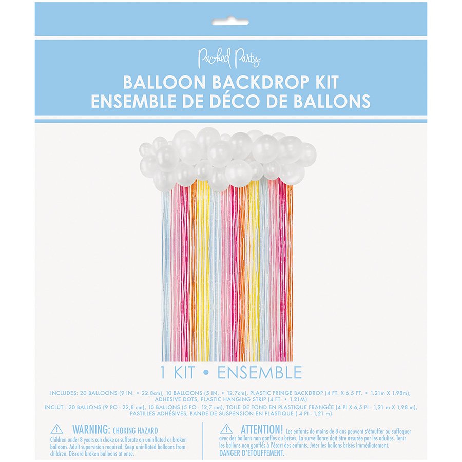 Packed Party Rainbow Cloud Balloon Backdrop Kit - Shop Party decor at H-E-B