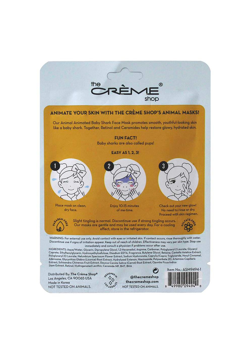 The Crème Shop Be Jawsome, Skin! Baby Shark Face Mask - Shop Facial ...