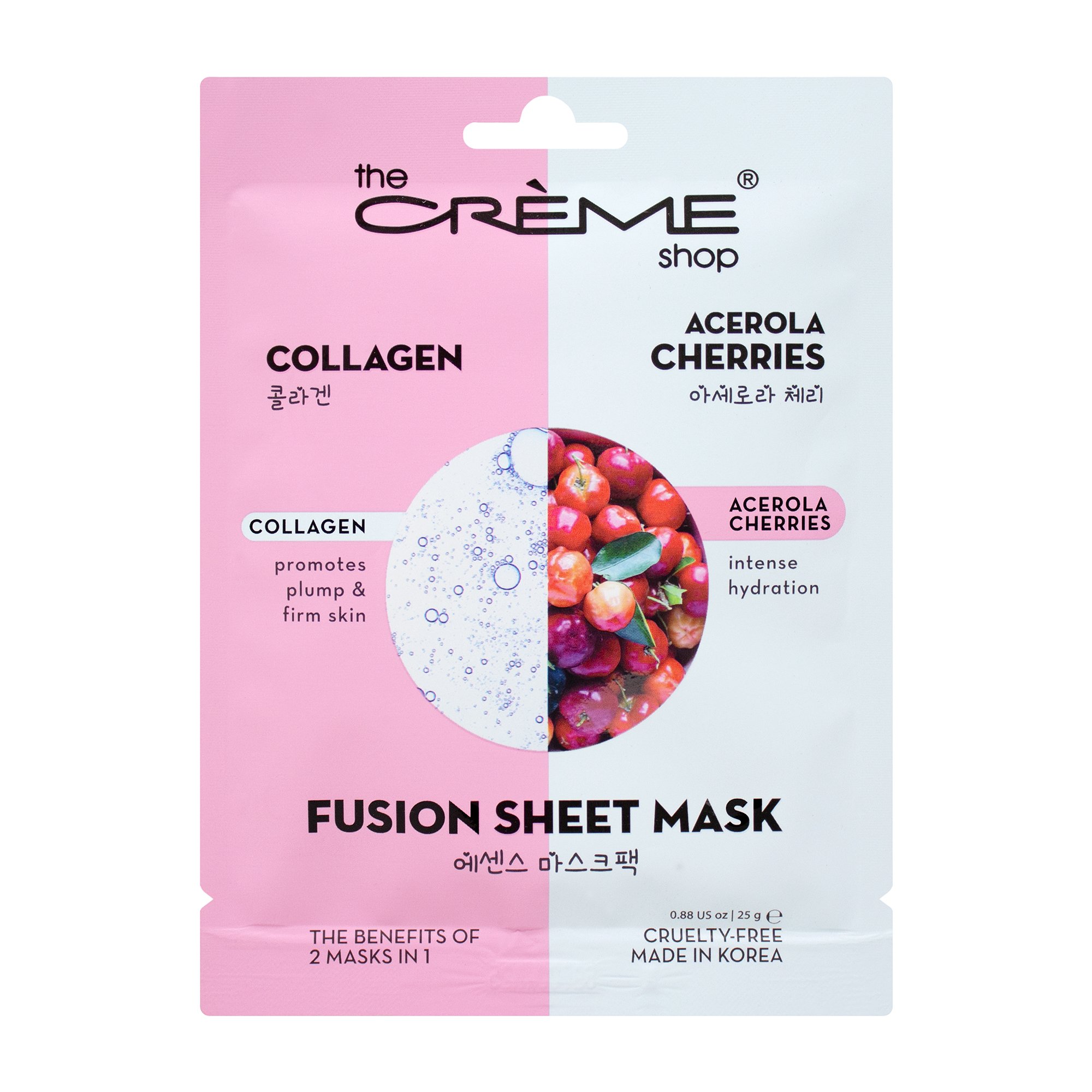 The Crème Shop Fusion Sheet Mask - Collagen & Acerola Cherries - Shop ...