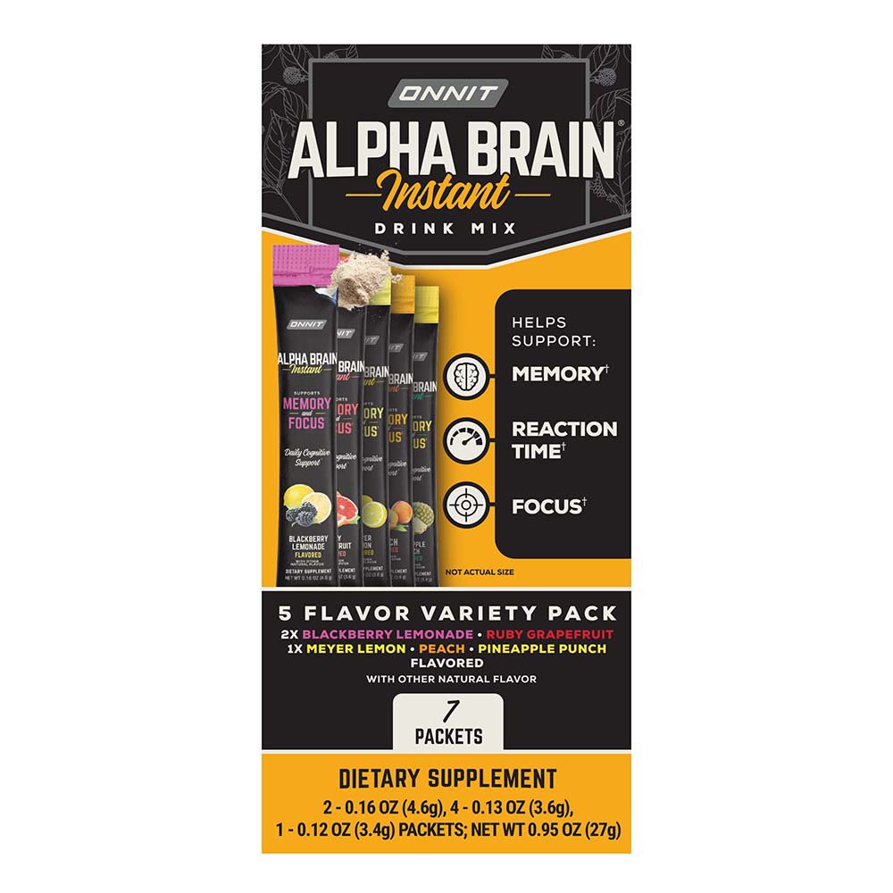 Onnit Alpha Brain Instant Drink Mix - Variety Pack - Shop Diet ...