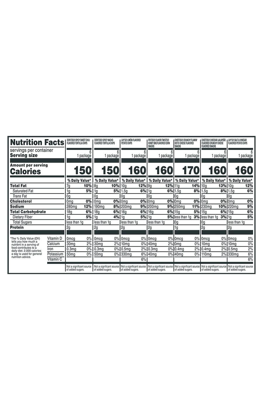 Frito Lay Mega Size Bold Mix Chips Multipack Bags - Shop Chips at H-E-B