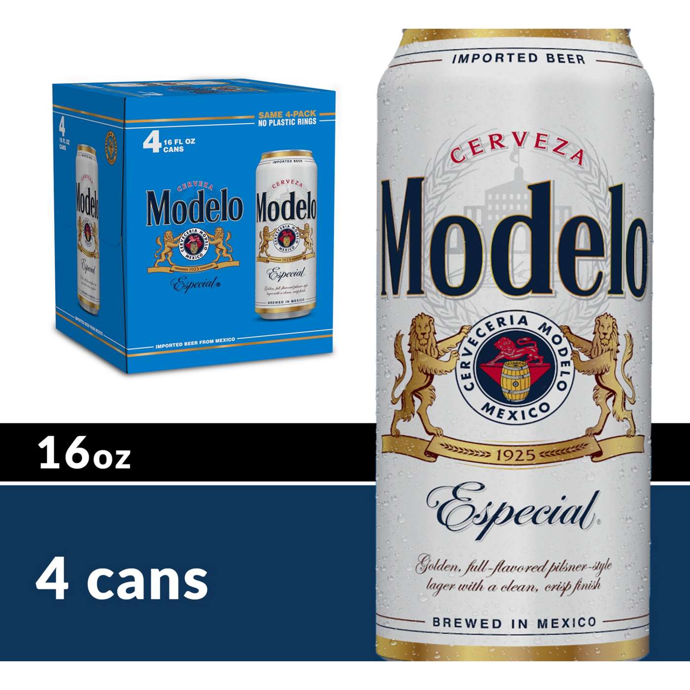 Modelo Especial Mexican Lager Beer 4 pk Cans - Shop Beer at H-E-B