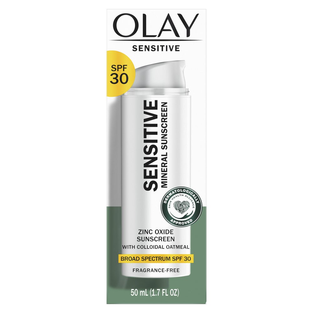 Olay Sensitive Mineral Sunscreen SPF 30 - Shop Facial moisturizer at H-E-B