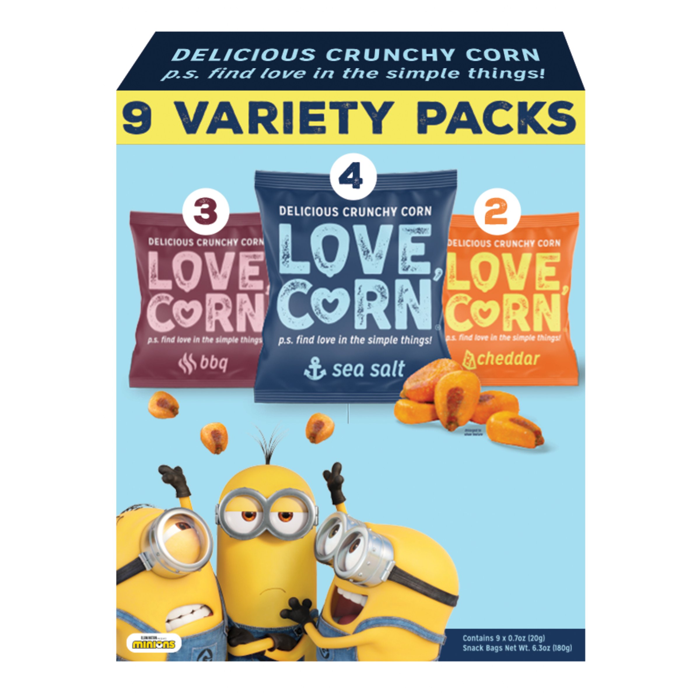 LOVE CORN Crunchy Corn Snack Variety Pack - Shop Nuts & seeds at H-E-B