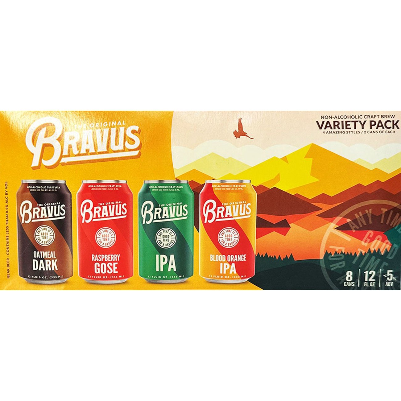 Bravus Non Alcoholic Variety Craft Brew 8 pk Cans - Shop Beer at H-E-B