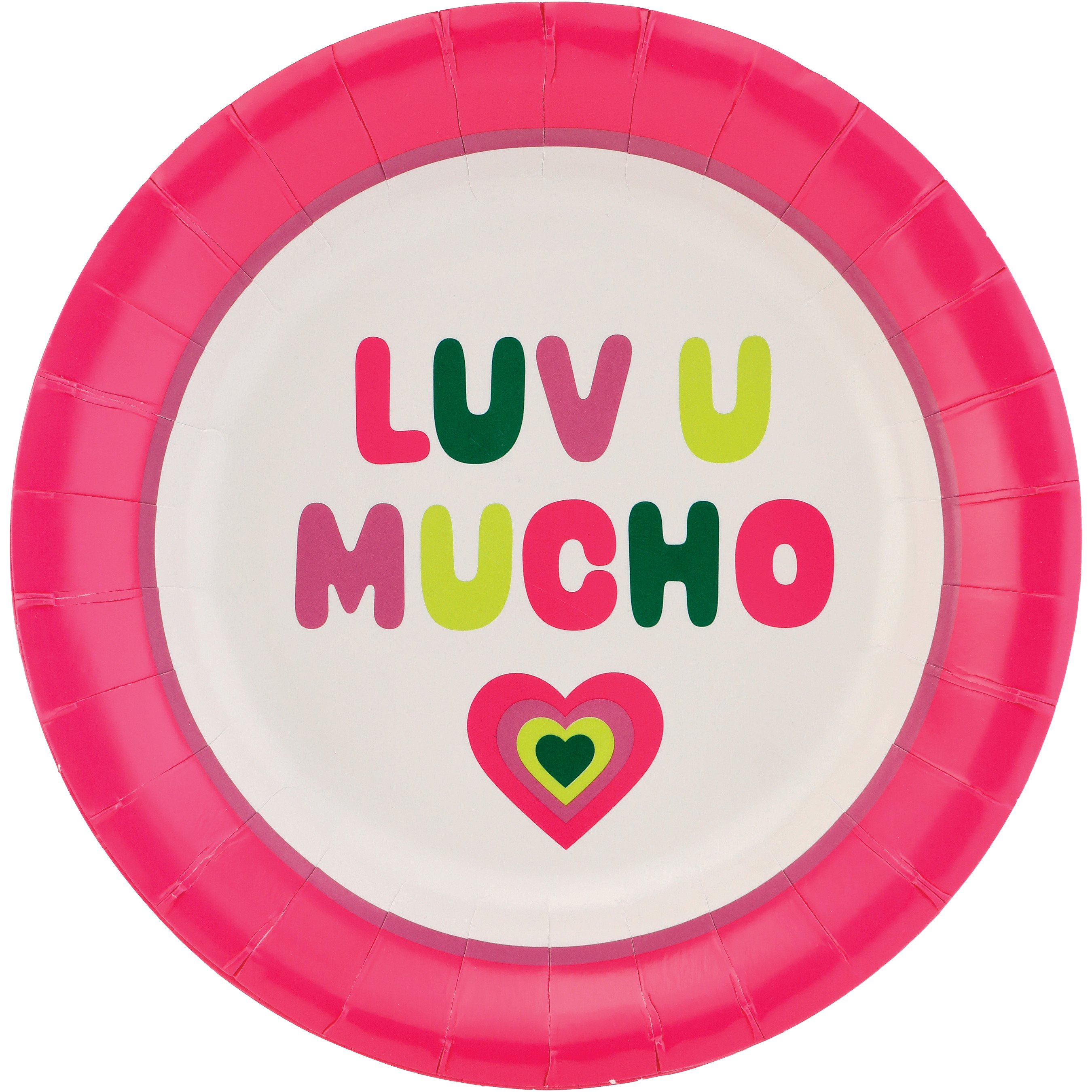 Destination Holiday Valentine's Day Luv U Mucho Plate Set, 10 Ct - Shop ...