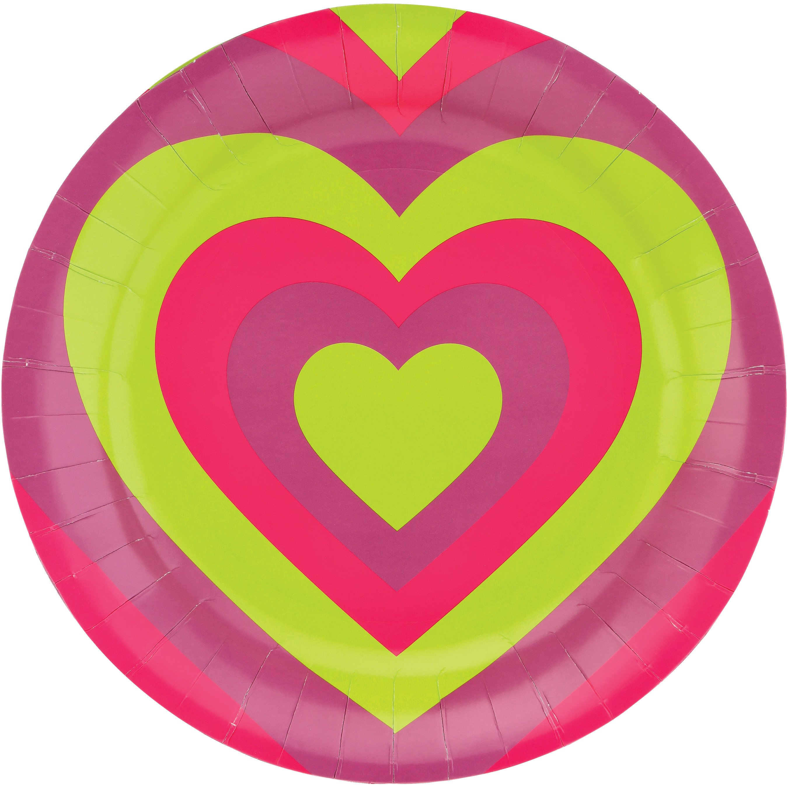 Destination Holiday Valentine's Day Layered Heart Plate Set, 10 Ct ...