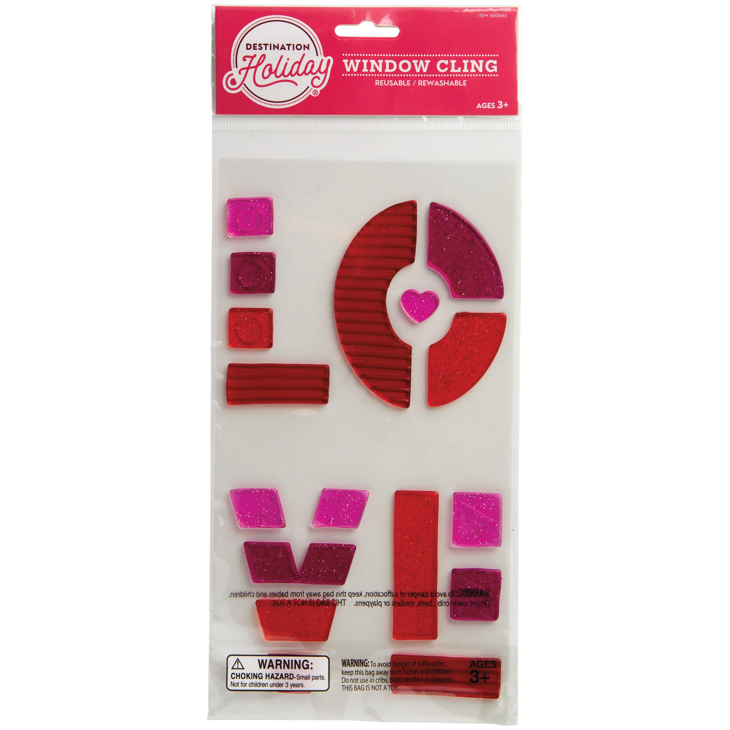 Destination Holiday Valentine's Day Love Gel Cling - Shop Party decor ...