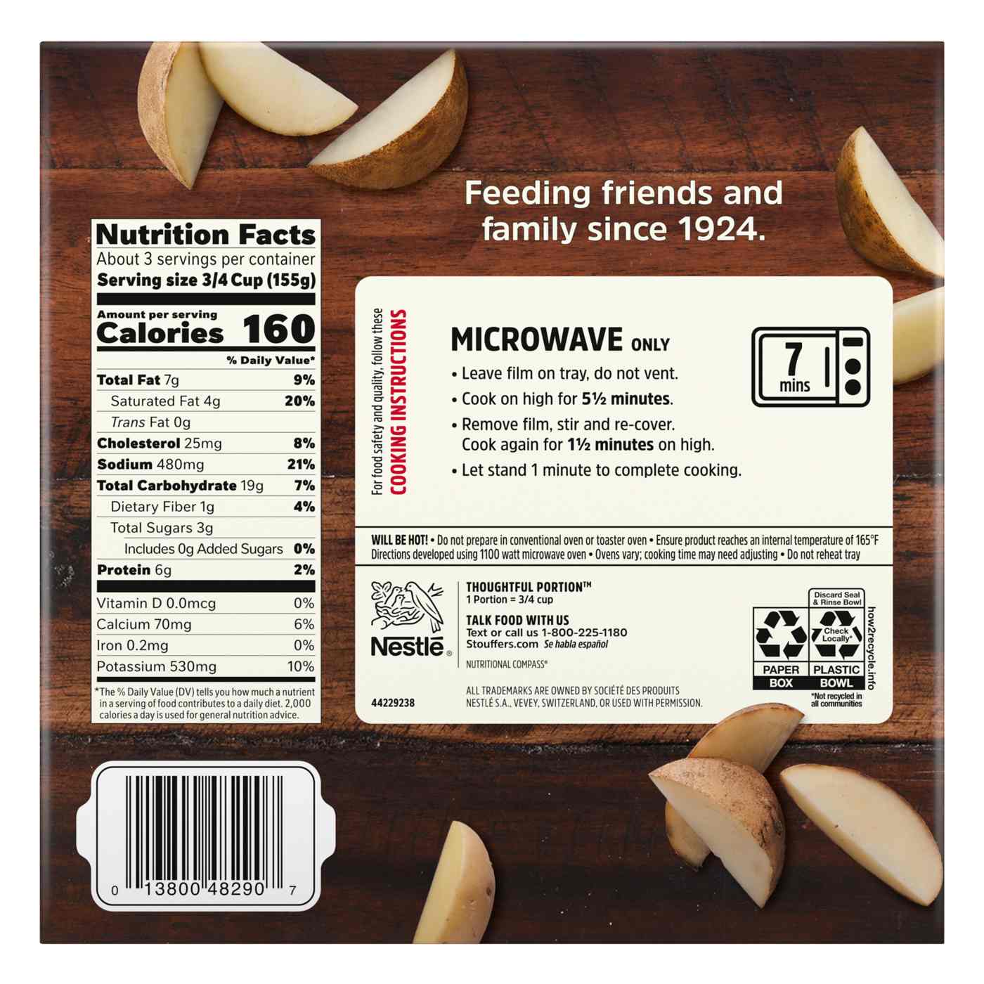 Stouffer's Sides Homestyle Mashed Potatoes - Shop Entrees & sides at H-E-B