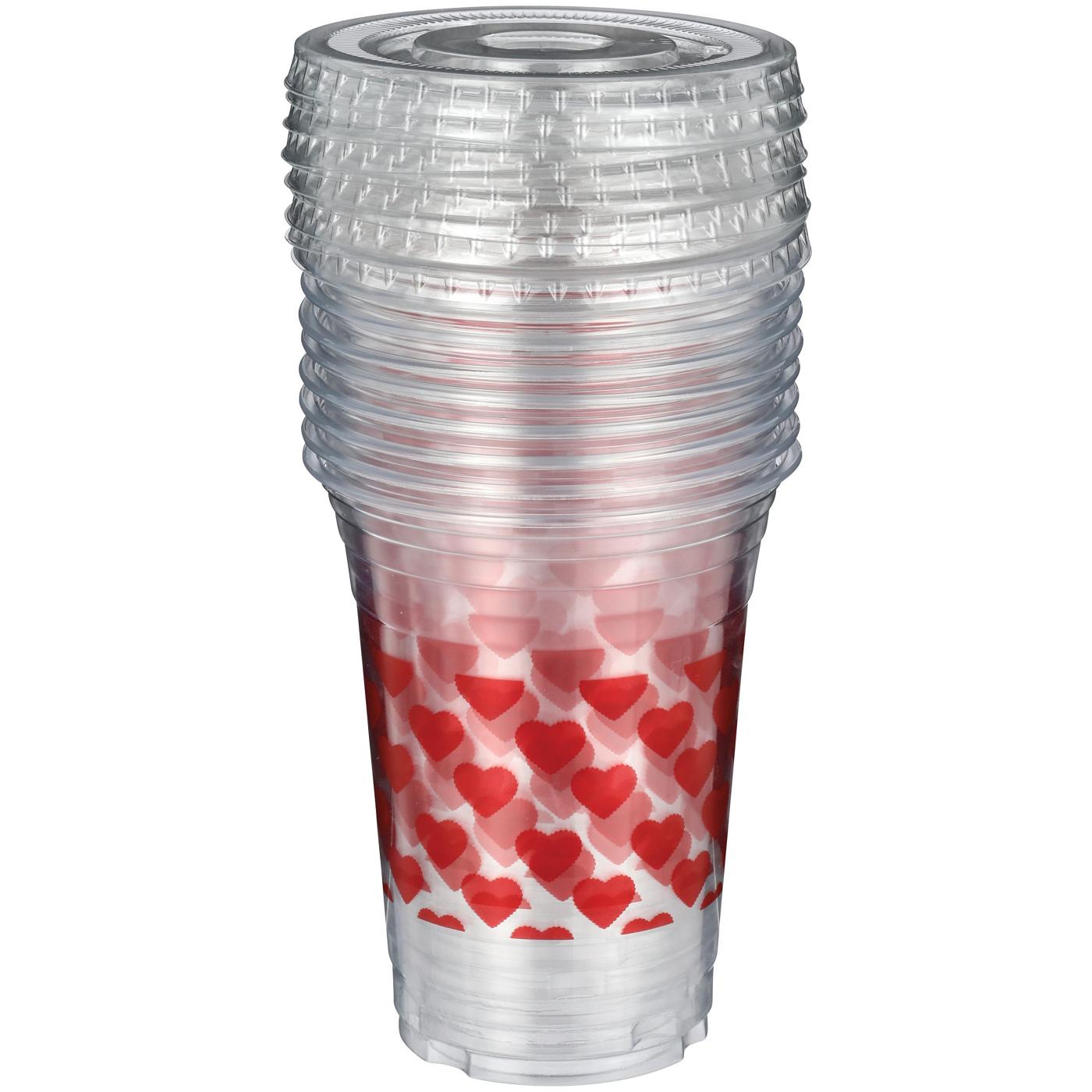 Destination Holiday Valentine's Day Red Heart Party Cups - Shop Party ...