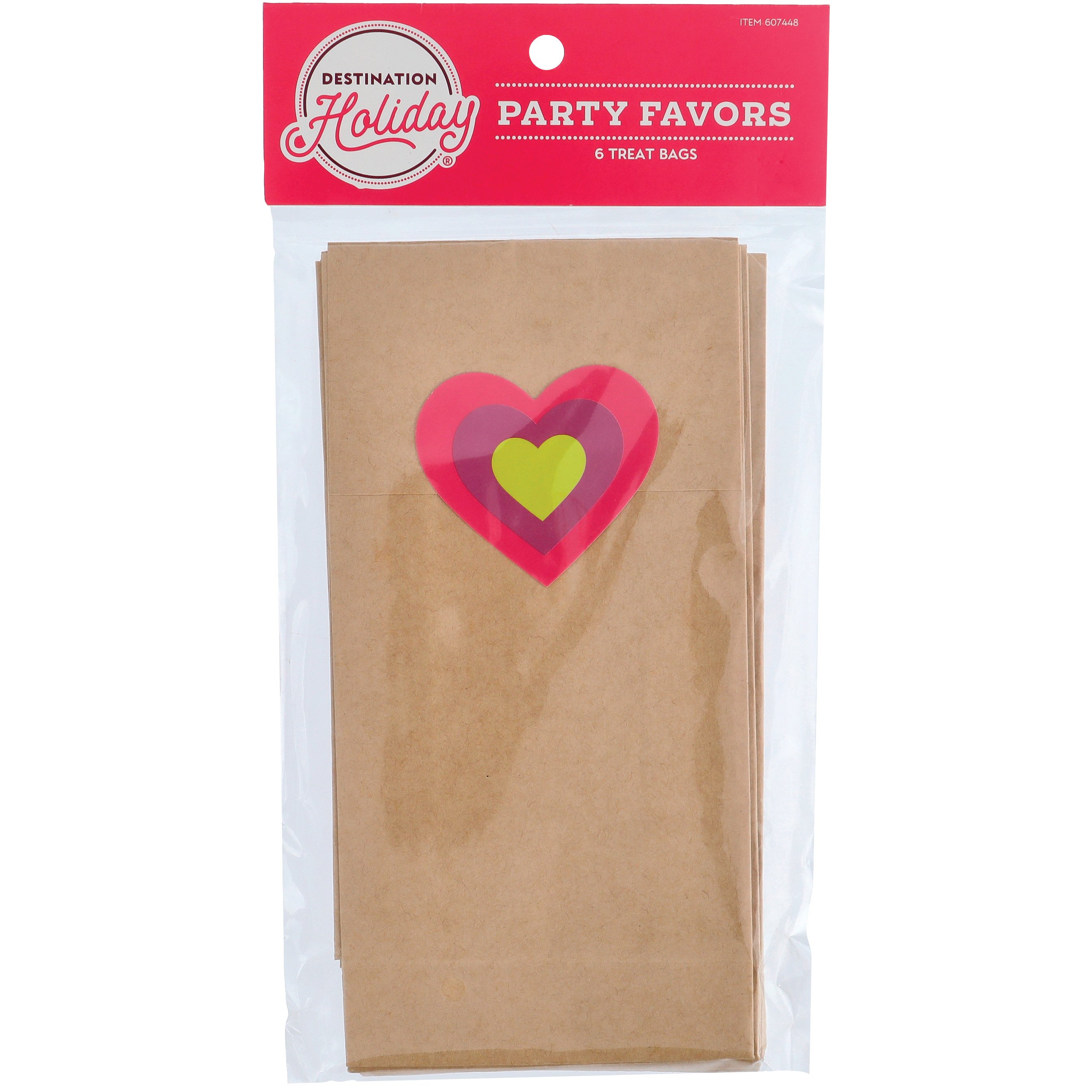 Destination Holiday Valentine's Day Heart Paper Treat Bags - Shop ...