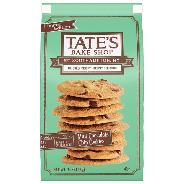 Tate's Bake Shop Limited Edition Mint Chocolate Chip Cookies - Shop ...