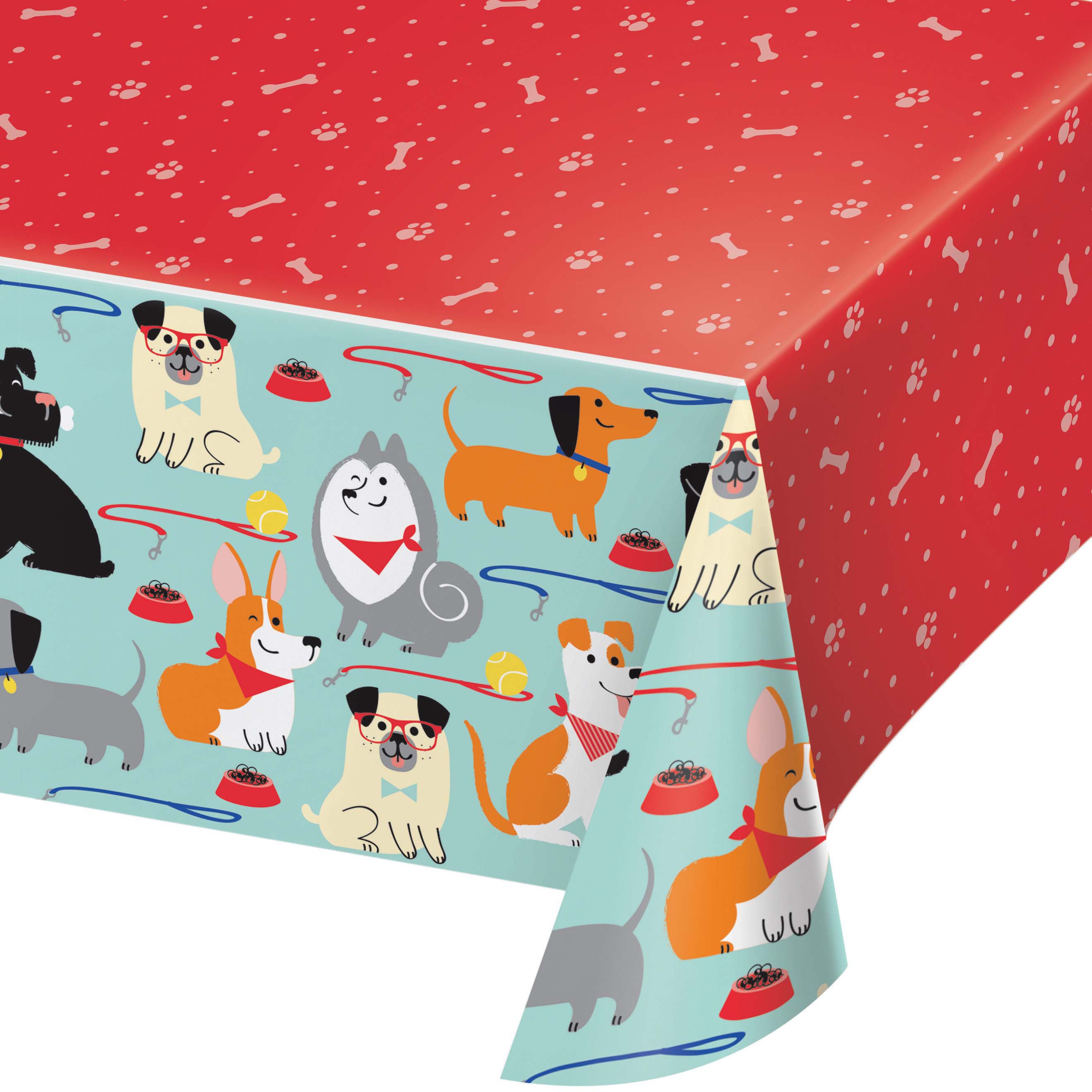 Creative Converting Dog Party Theme Disposable Tablecover - Shop Party ...