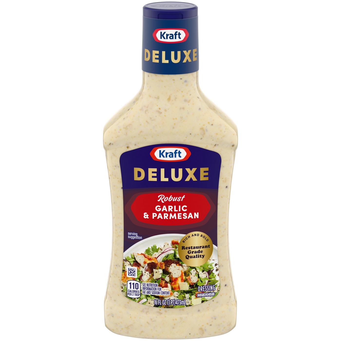 Kraft Deluxe Salad Dressing - Garlic & Parmesan - Shop Salad dressings ...