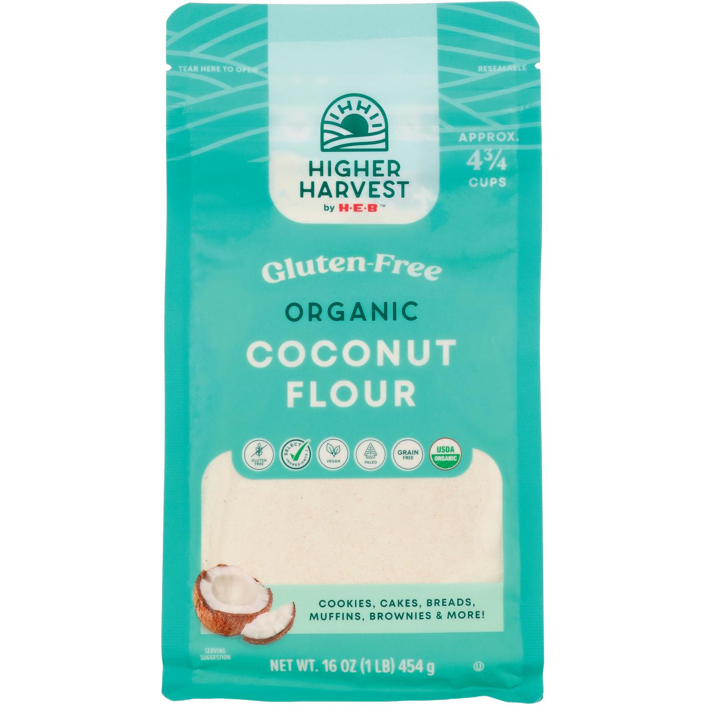 Higher Harvest by H-E-B Gluten Free Organic Coconut Flour - Shop Flour ...