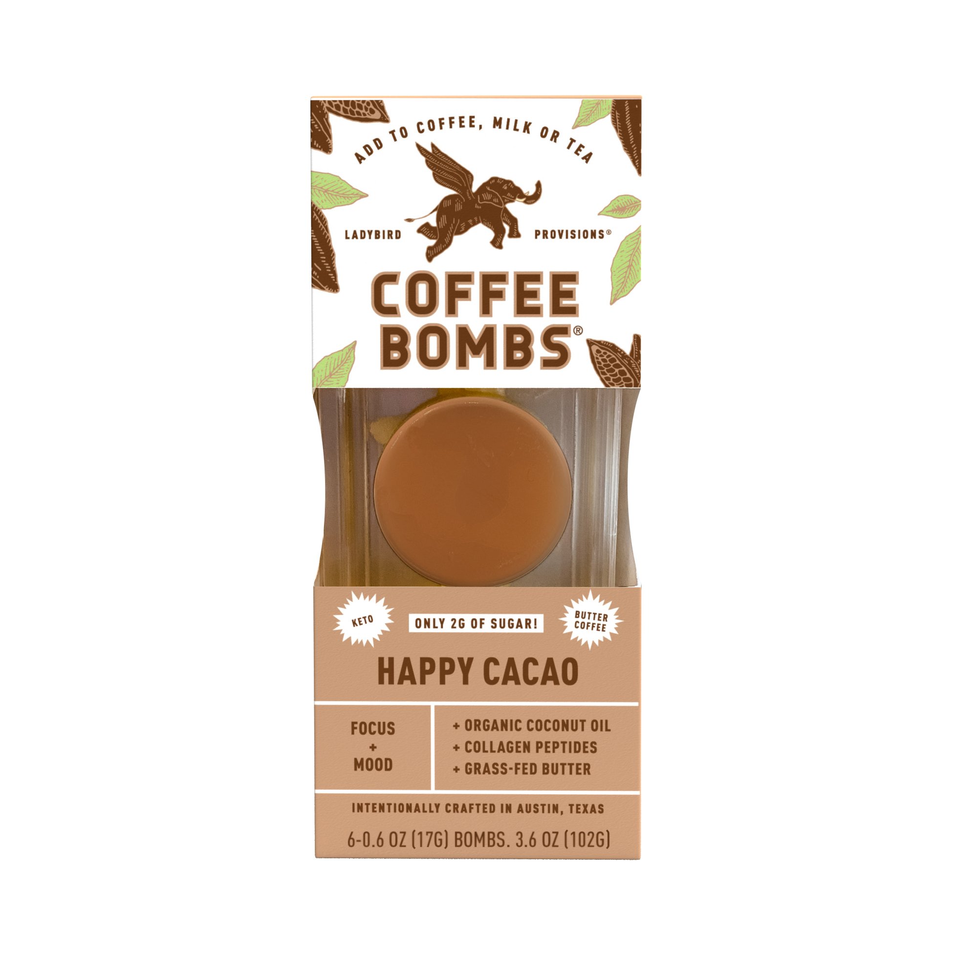 Ladybird Provisions Happy Cacao Coffee Bombs - Shop Coffee creamer at H-E-B