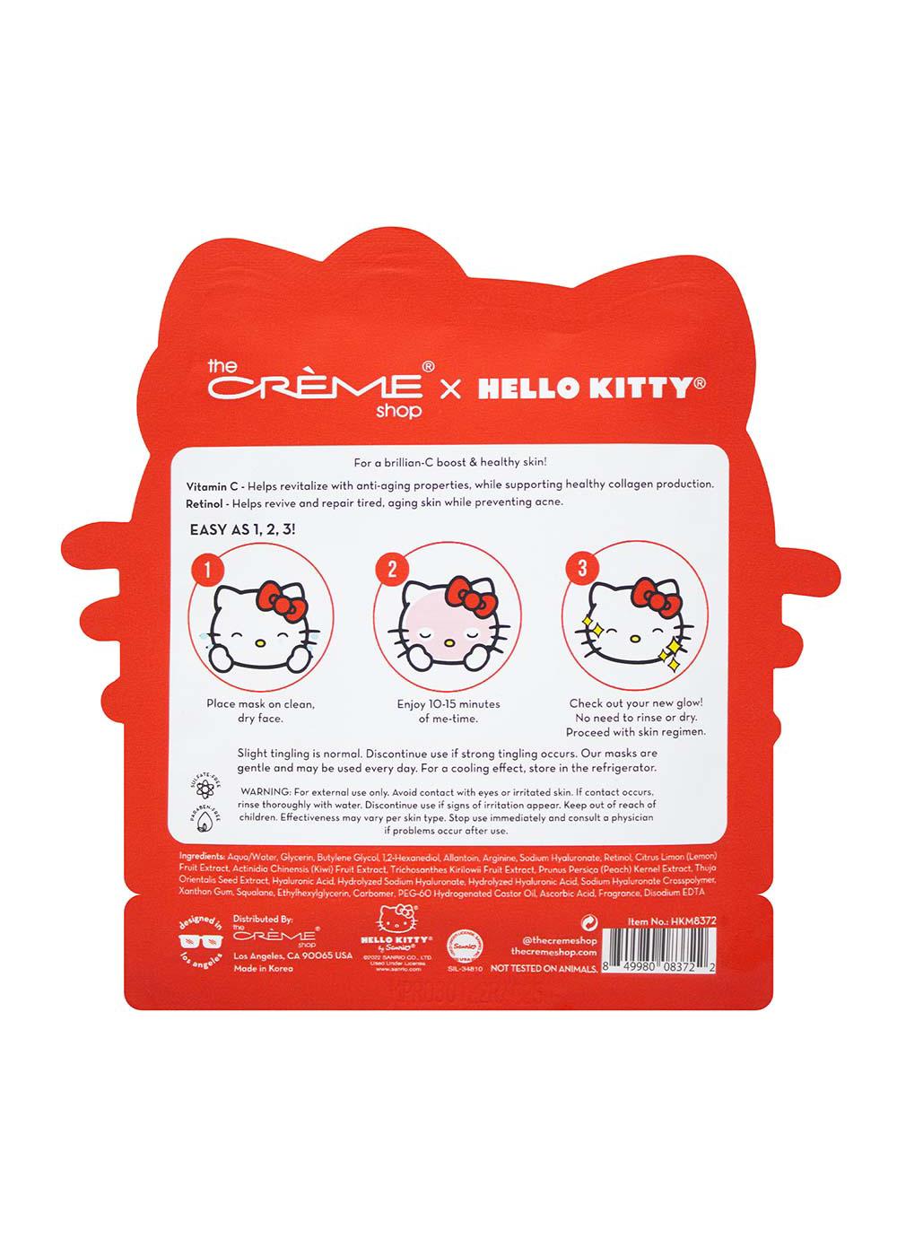 The Crème Shop X Hello Kitty Brillian-C Boost Sheet Mask - Shop Facial ...