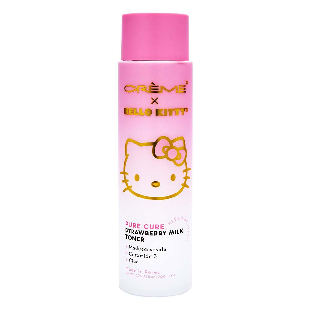 The Crème Shop X Hello Kitty Pure Cure Strawberry Milk Toner - Shop Facial cleansers & scrubs at ...