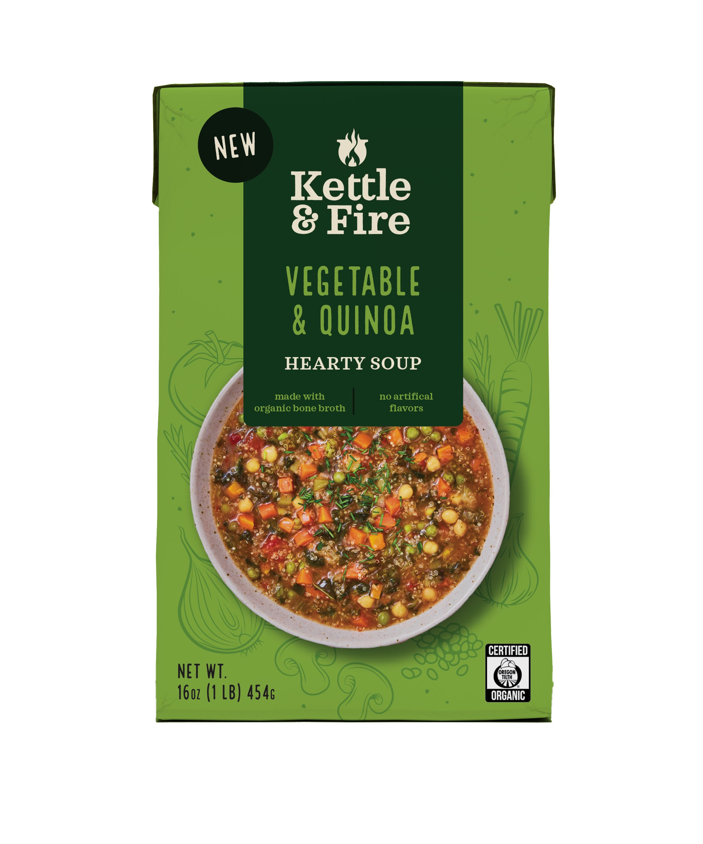 Kettle & Fire Vegetable & Quinoa Hearty Soup - Shop Soups & chili at H-E-B