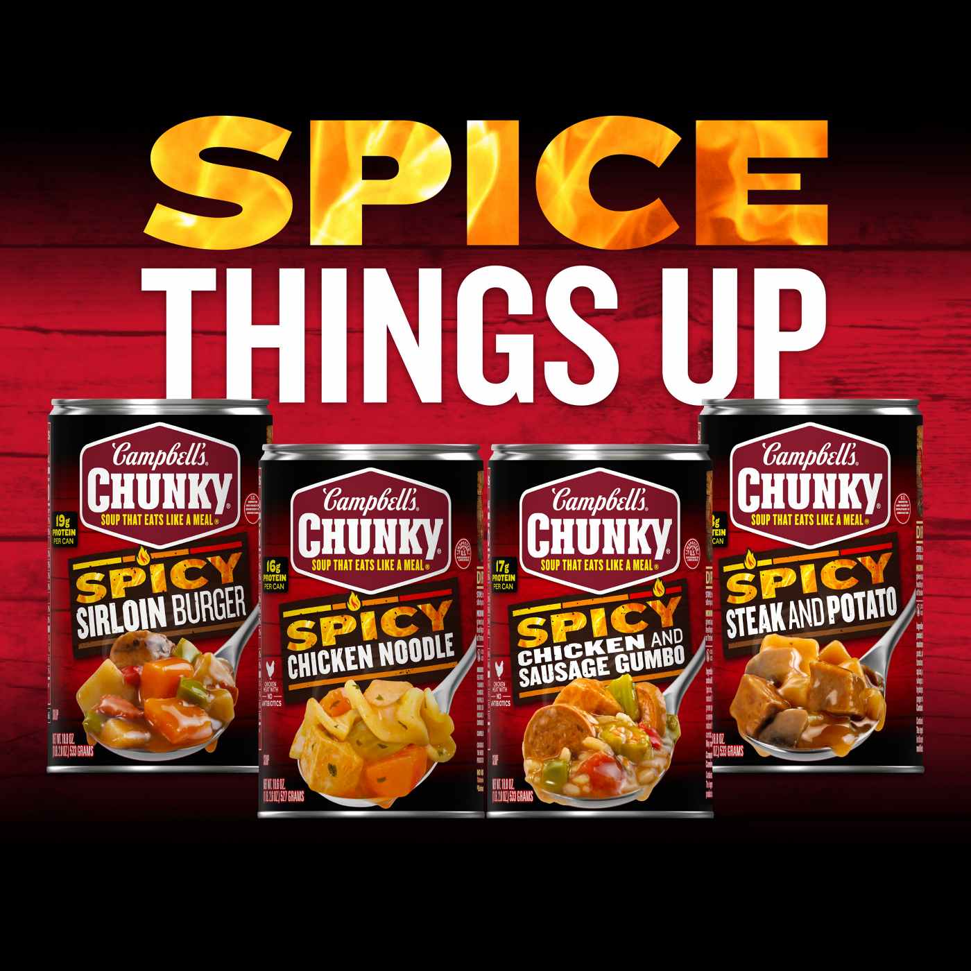 Campbell's Chunky Spicy Chicken Noodle Soup - Shop Soups & chili at H-E-B