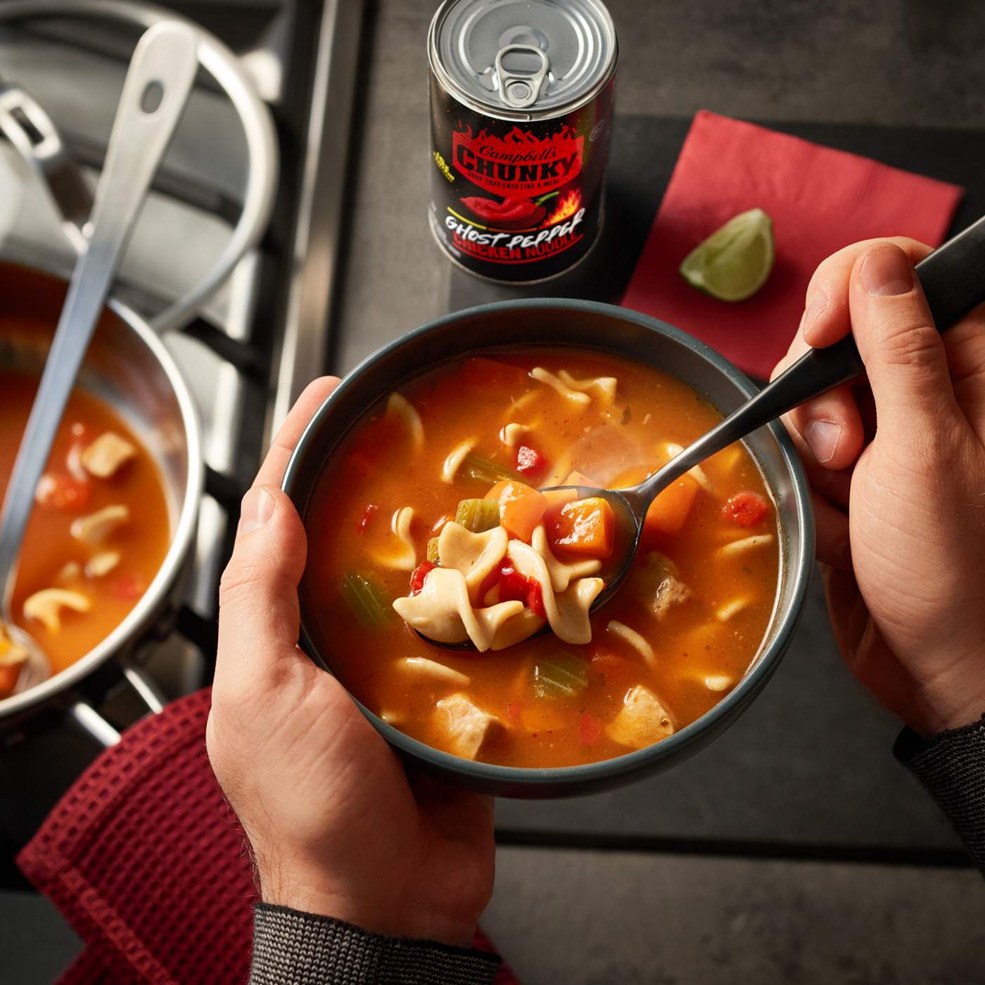 Campbell's Chunky Ghost Pepper Chicken Noodle Soup - Shop Soups & chili ...