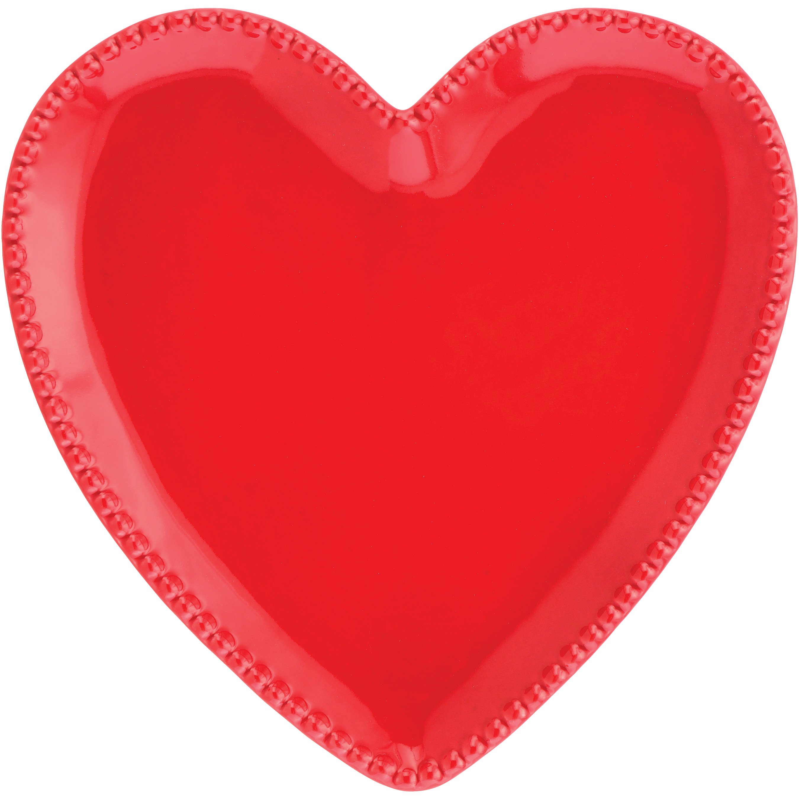 Destination Holiday Valentine's Day Heart Ceramic Plate - Red - Shop ...
