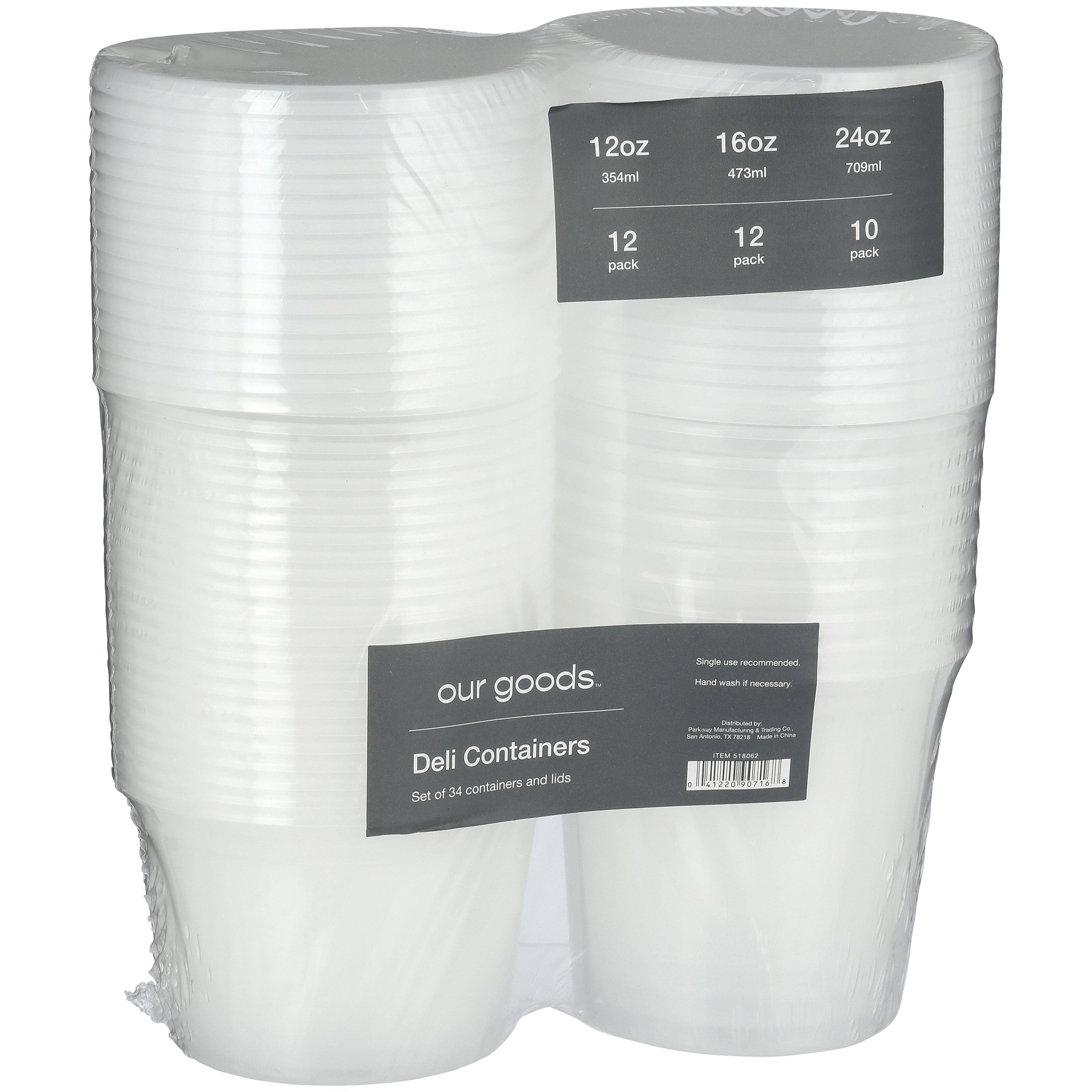 our goods Assorted Deli Containers with Lids - Shop Food storage at H-E-B