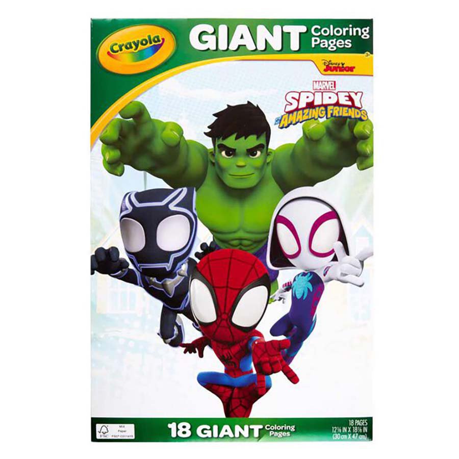 Crayola Spidey & His Amazing Friends Giant Coloring Pages - Shop Books ...