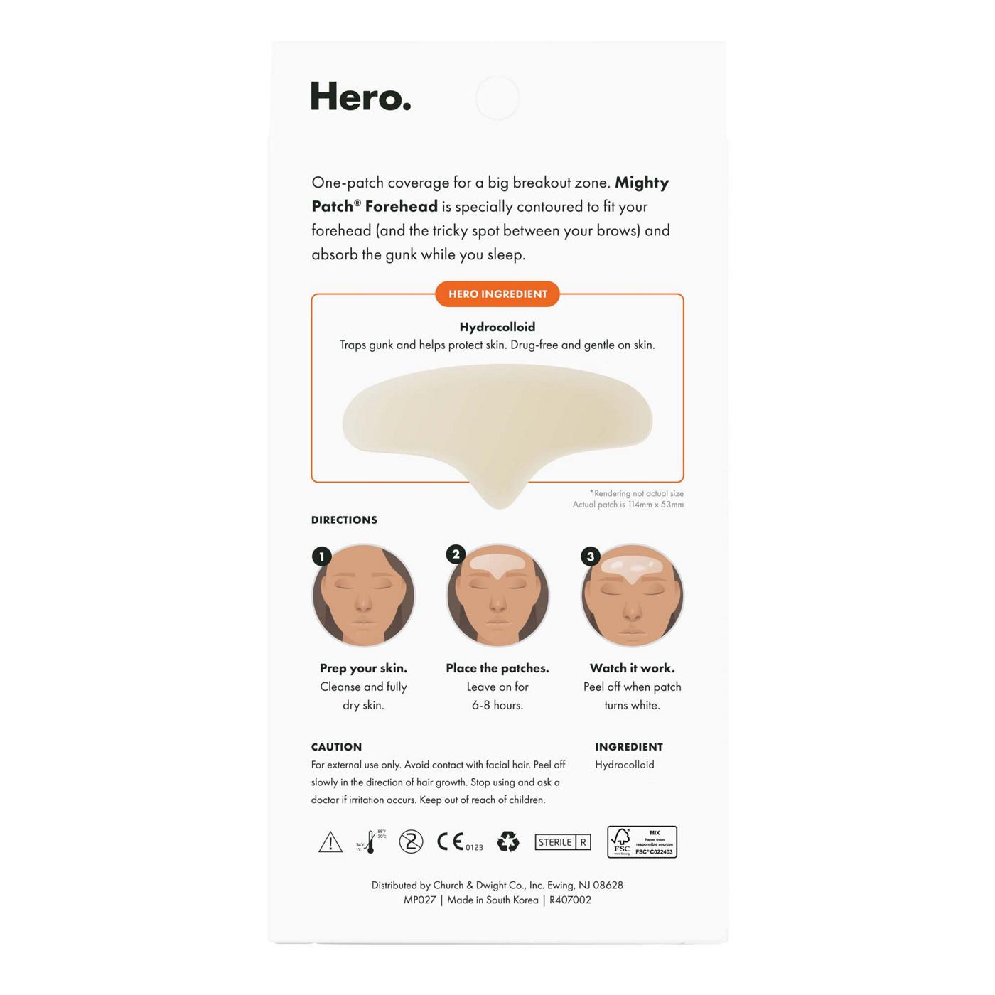 Hero Mighty Patch Forehead - Shop Facial cleansers & scrubs at H-E-B Hero Mighty Patch Forehead - Shop Facial cleansers & scrubs at H-E-B