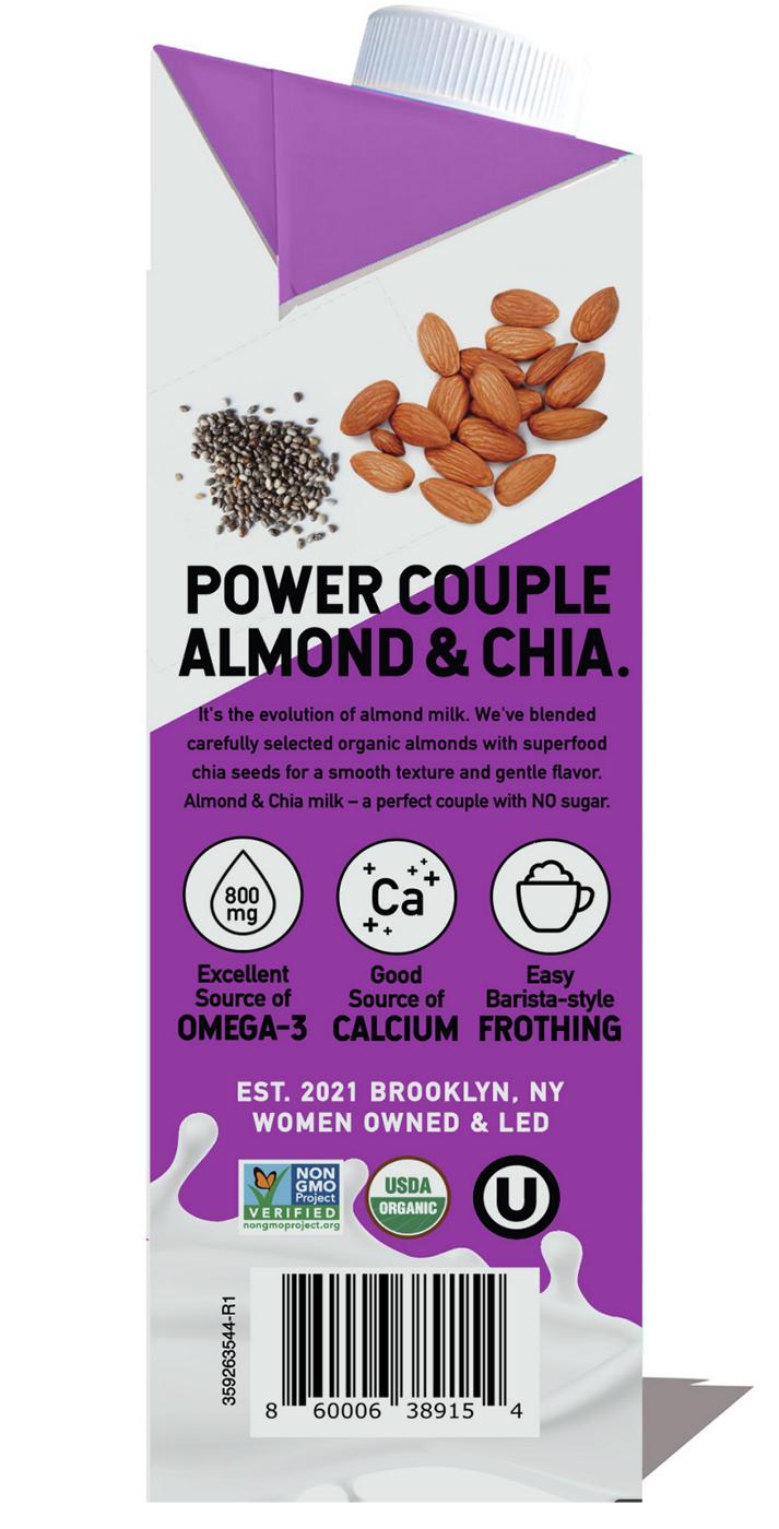 Lechia Organic Unsweetened Almond & Chia Milk - Shop Milk at H-E-B