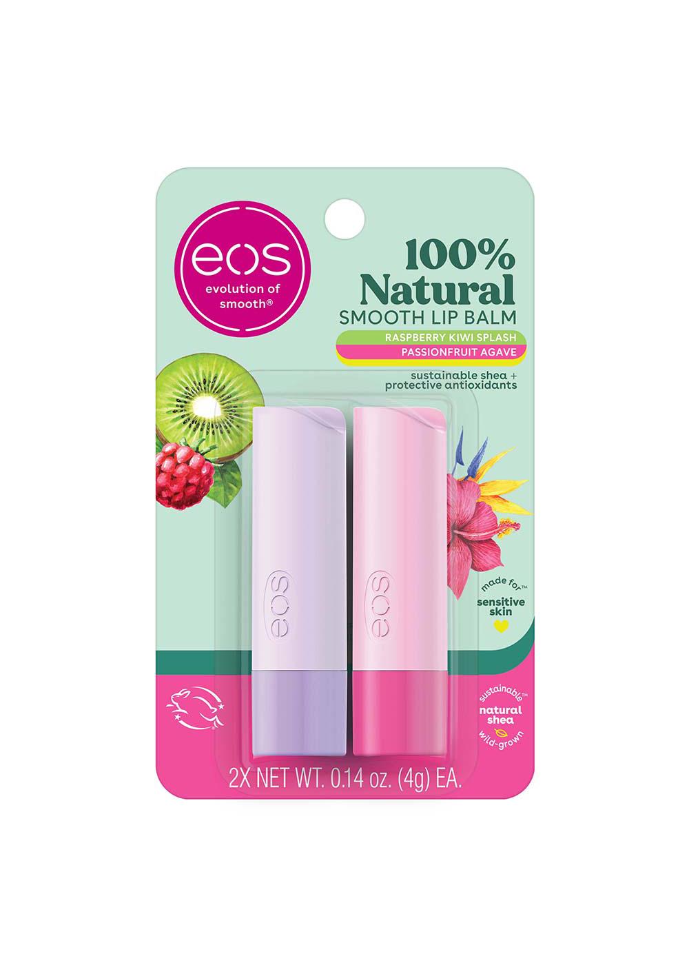 eos 100% Natural Smoothing Lip Balm - Raspberry Kiwi Splash ...
