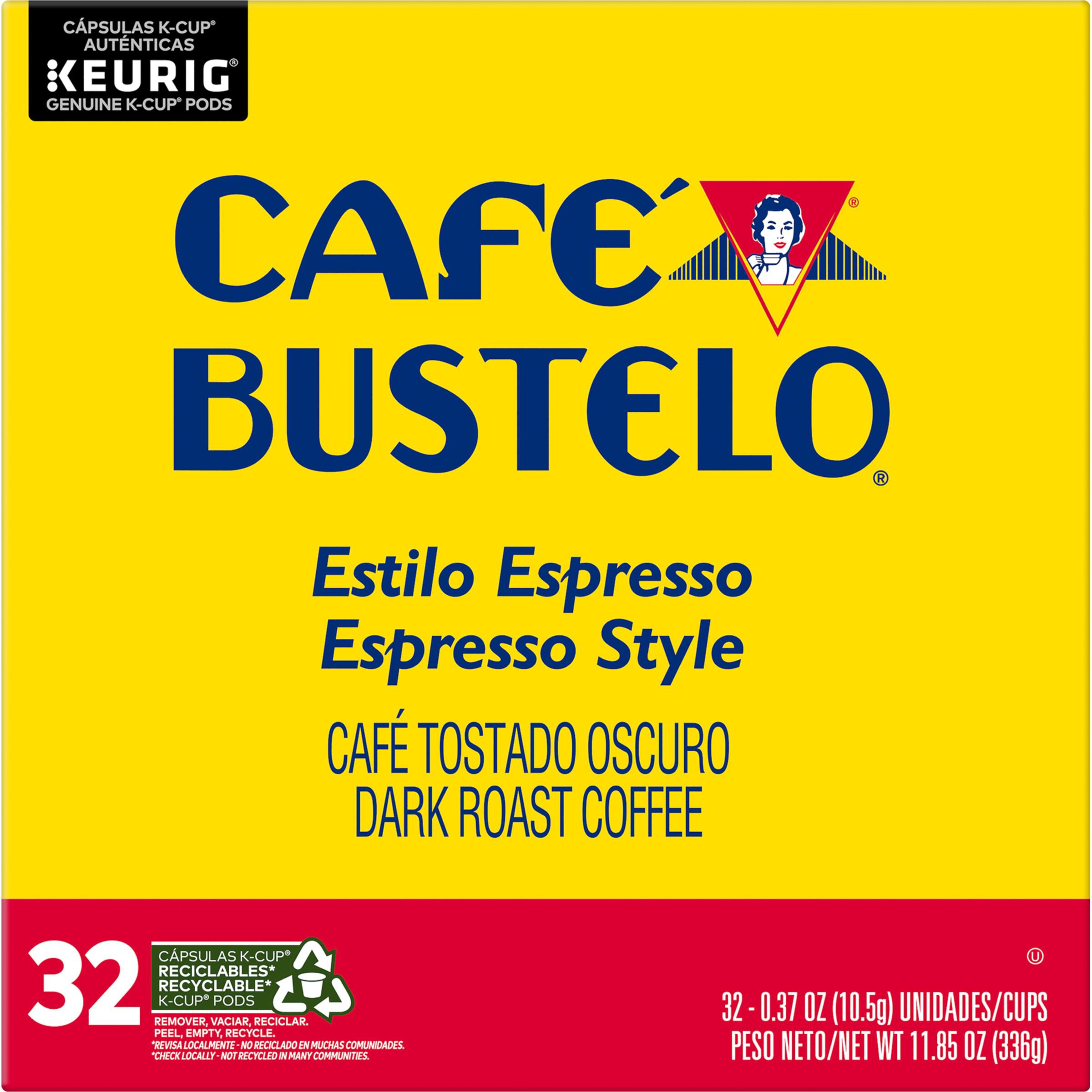 Cafe Bustelo Espresso Style Single Serve Coffee K Cups - Shop Coffee at ...