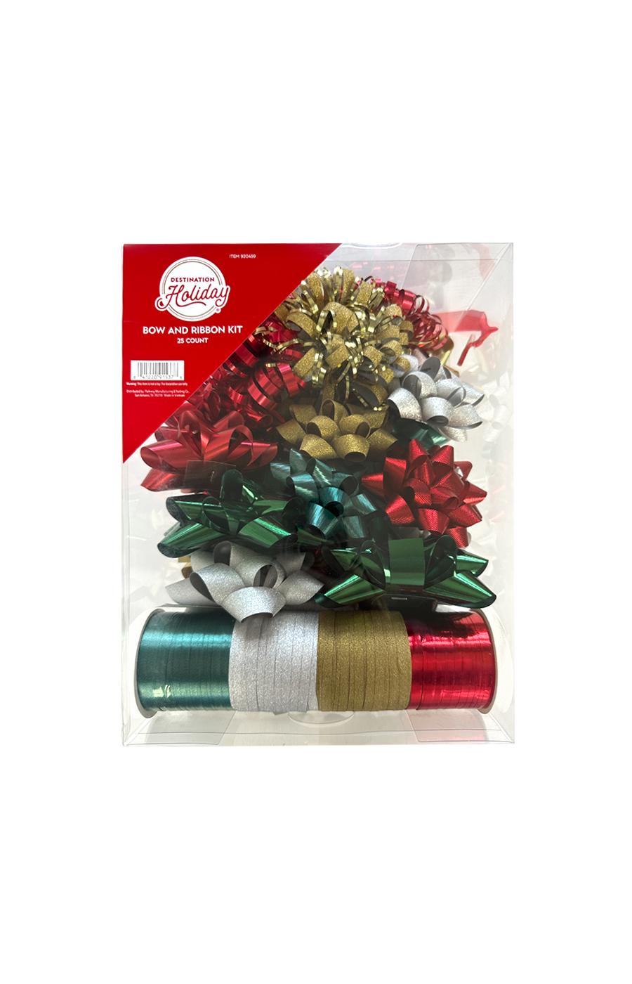 Destination Holiday Christmas Bow & Ribbon Kit - Classic - Shop Gift ...