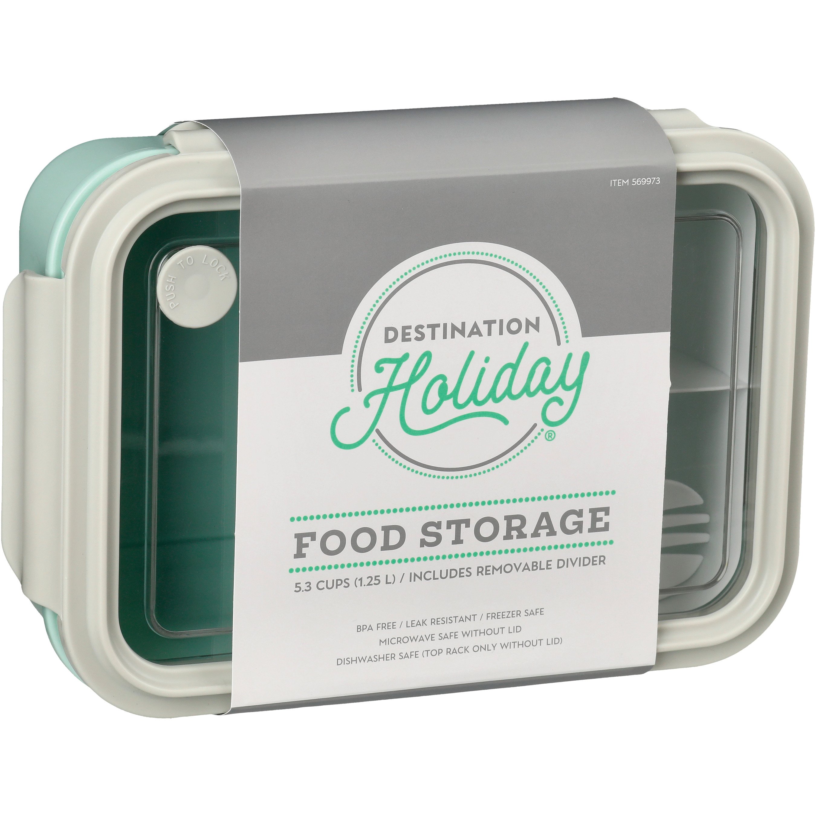 Destination Holiday Plastic Food Storage Container - Green - Shop Food ...