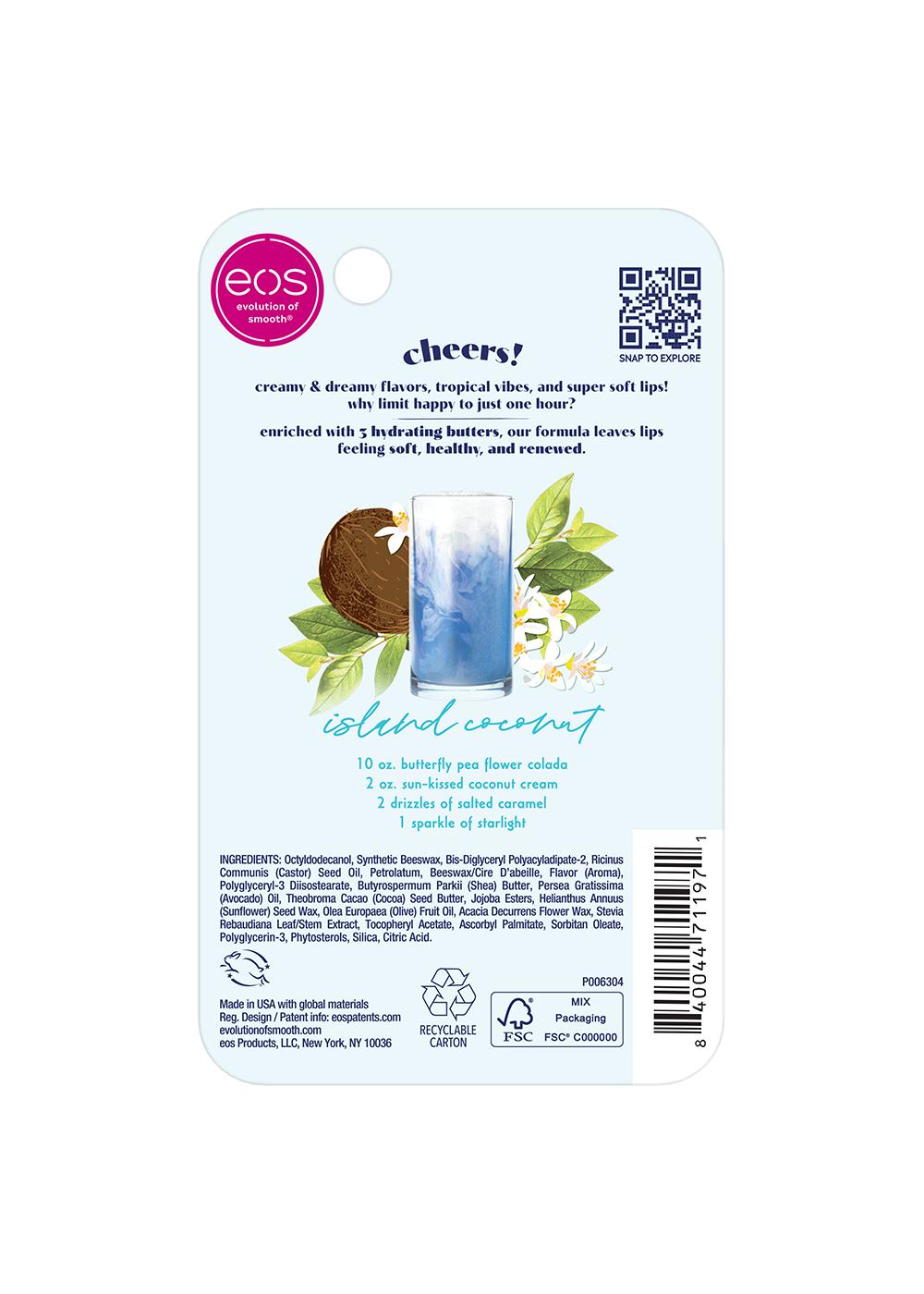 eos Lip Butter - Island Coconut - Shop Lip balm & treatments at H-E-B