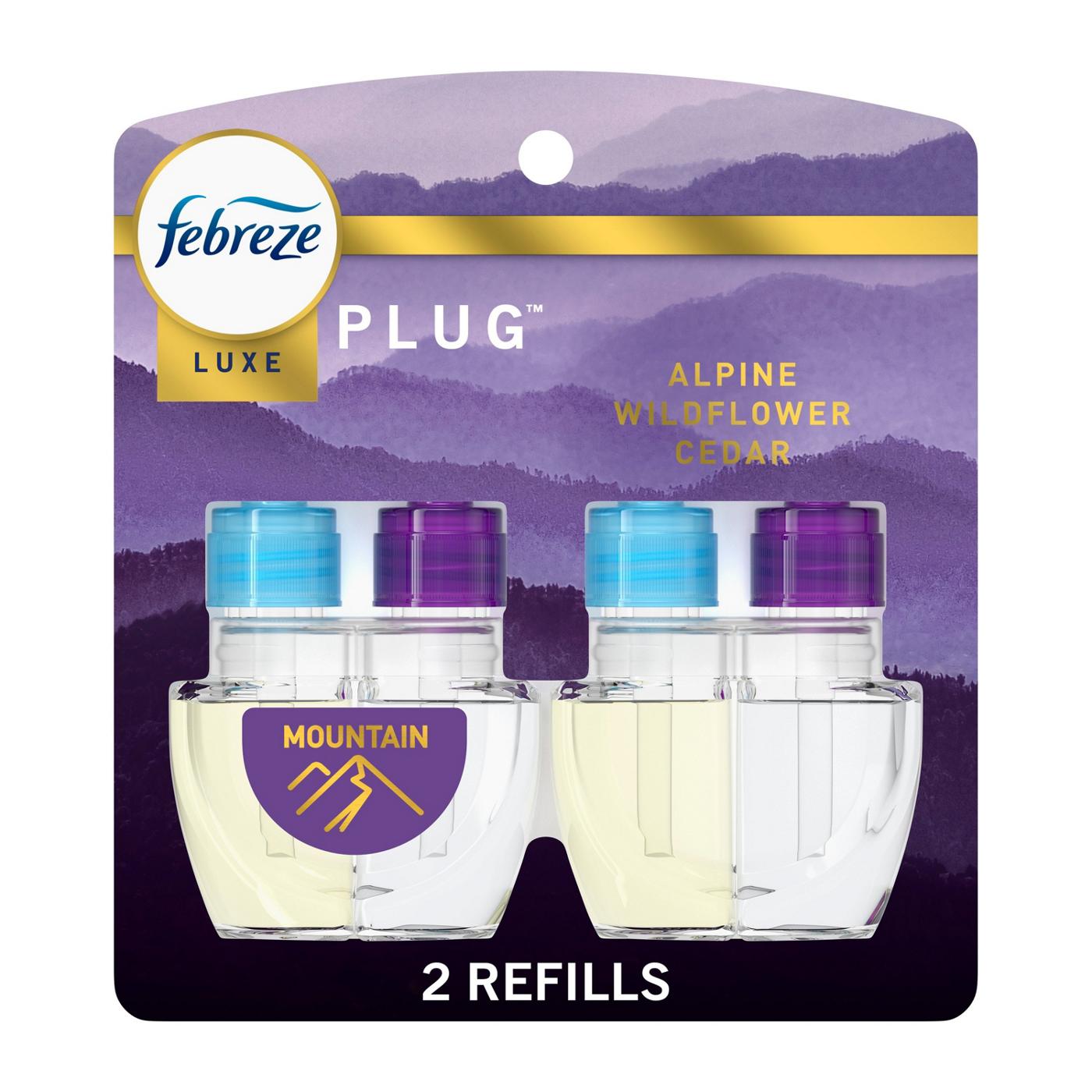 Febreze Luxe Plug In Air Freshener Odor-Fighting Scented Oil Refill ...