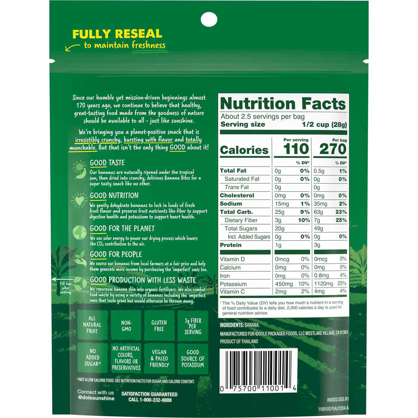 Dole Good Crunch Banana Bites - Shop Tropical & specialty at H-E-B