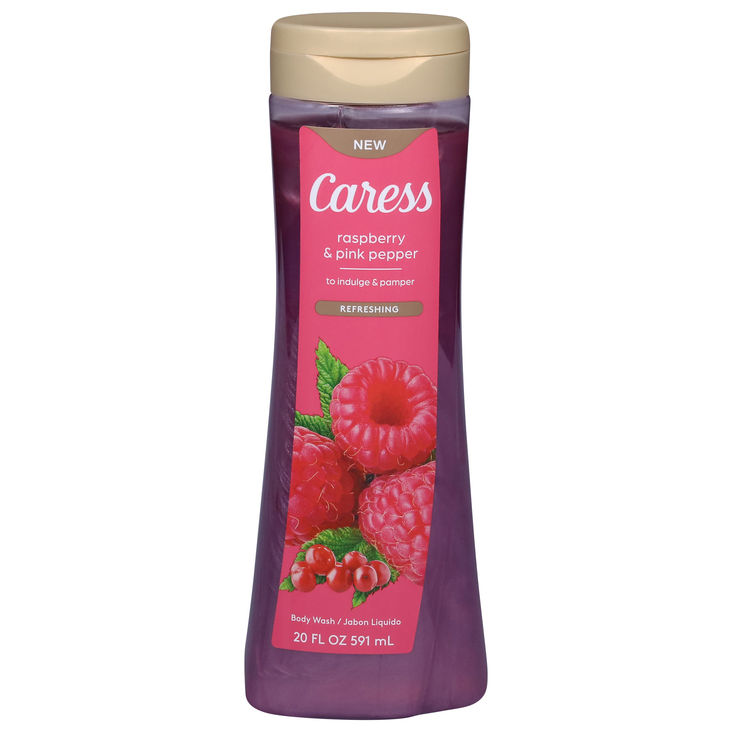 Caress Refreshing Body Wash - Raspberry & Pink Pepper - Shop Body wash at H-E-B