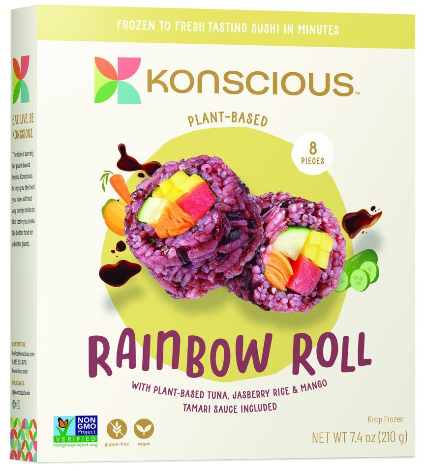 Konscious Plant-Based Rainbow Roll, 7.4 oz | Central Market - Really ...
