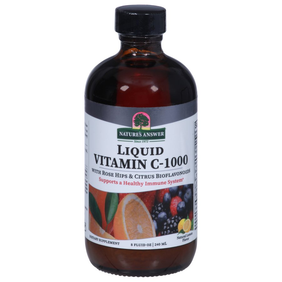 Nature's Answer Liquid Vitamin C-1000 - Lemon - Shop Vitamins A-Z at H-E-B