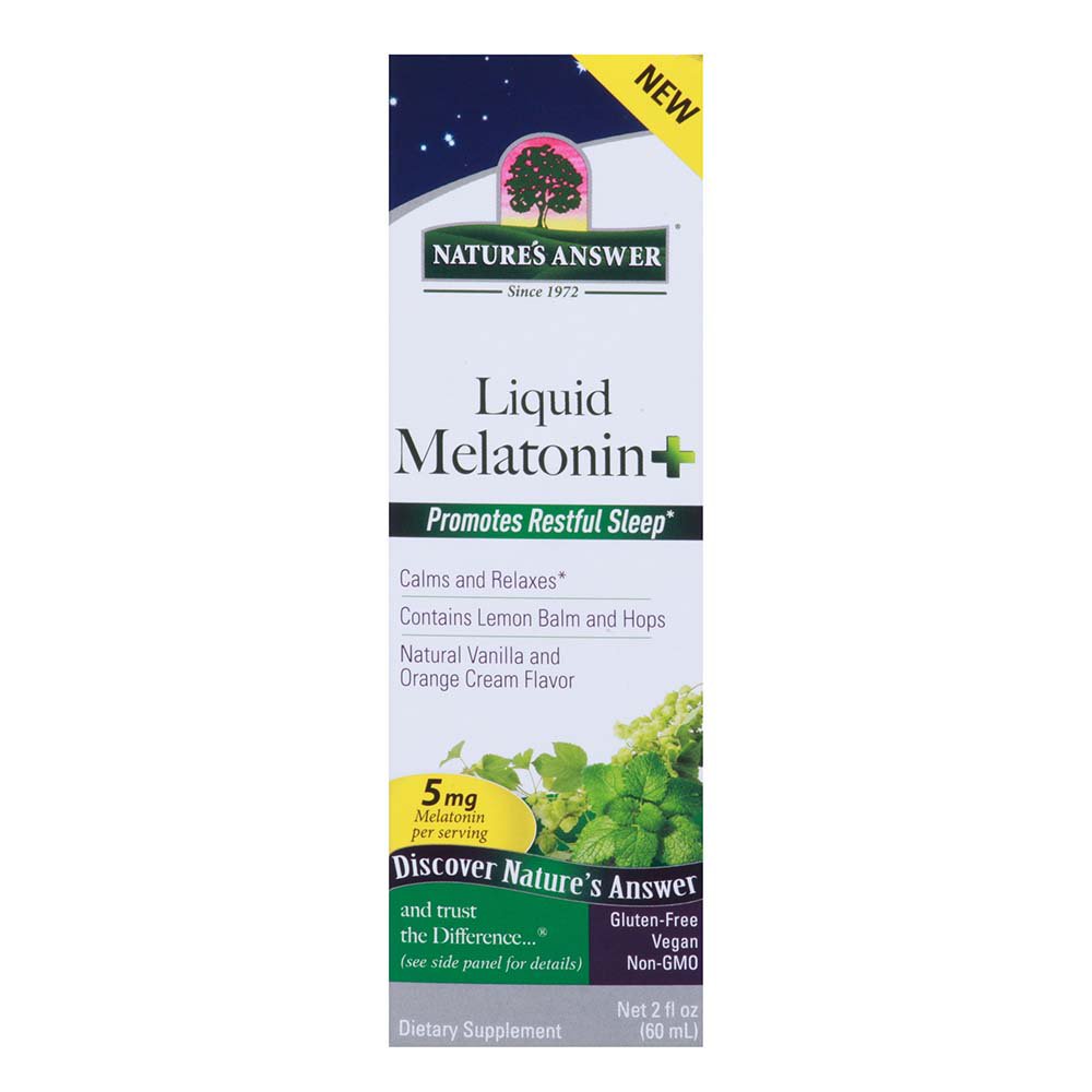 Nature's Answer Liquid Melatonin+ - Shop Sleep & snoring aids at H-E-B