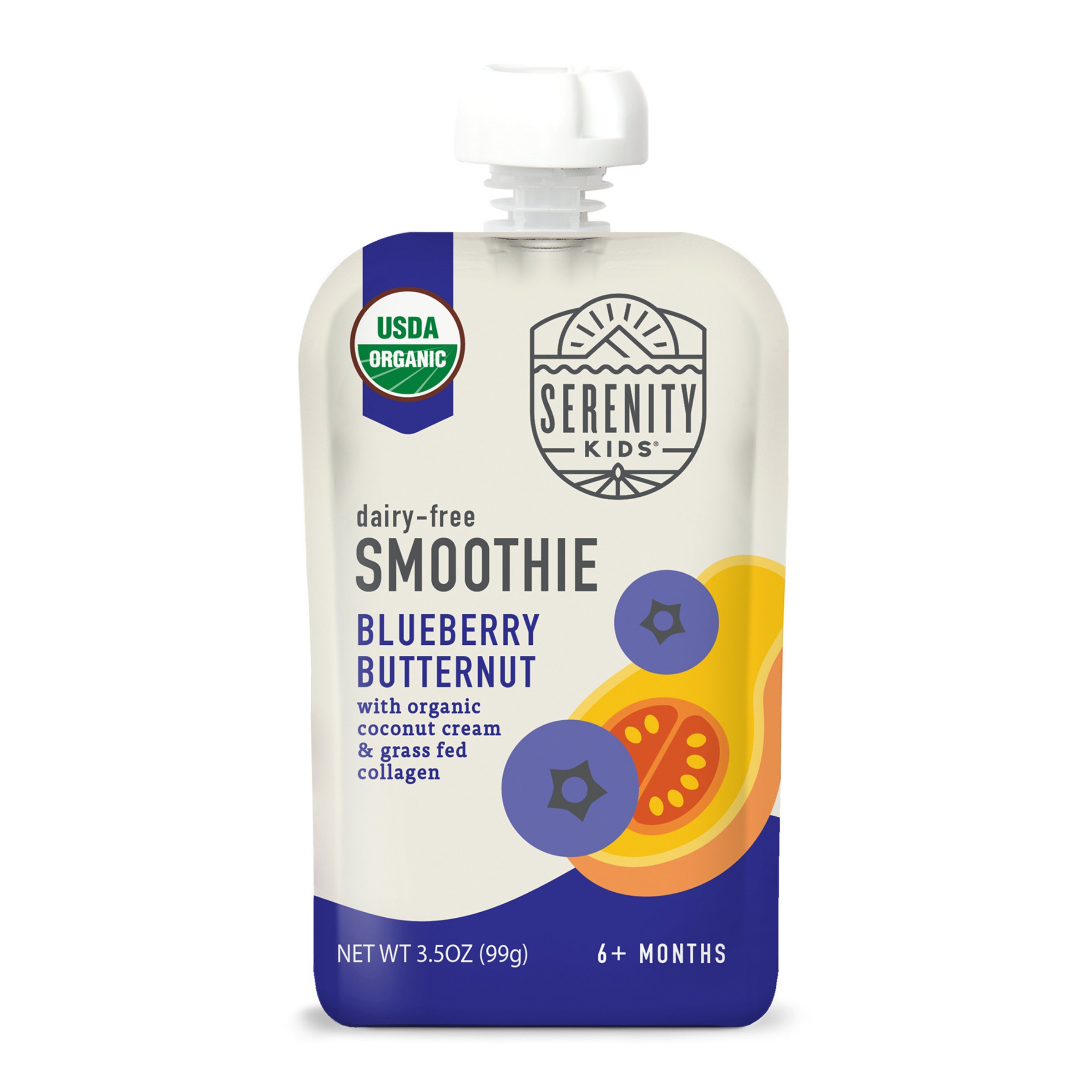 Serenity Kids Dairy Free Blueberry Butternut Smoothie with Organic ...