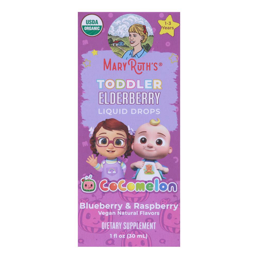 Mary Ruth's Toddler Elderberry Liquid Drops - Blueberry & Raspberry ...