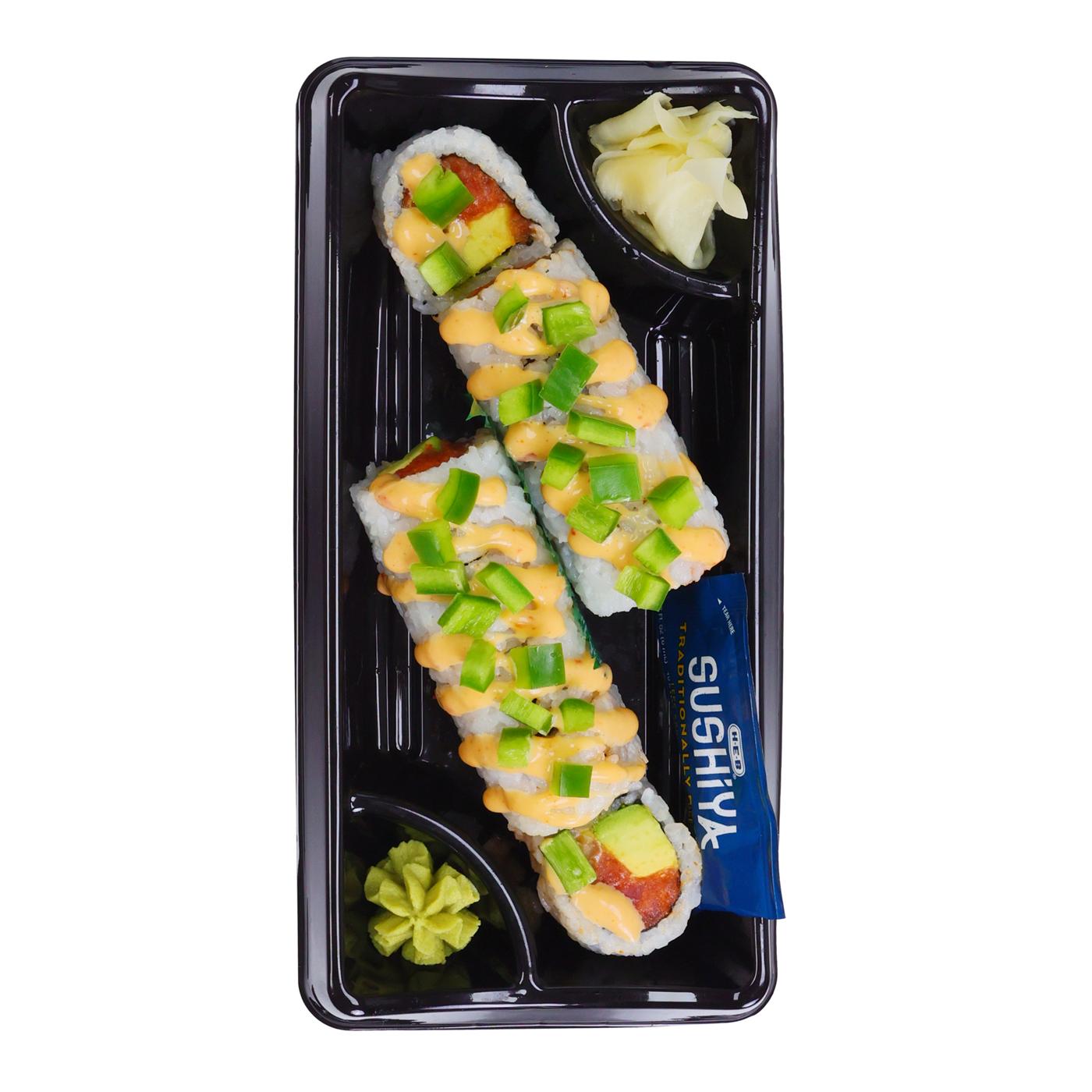 H-E-B Sushiya Spicy Tuna Hatch Chile Sushi Roll - Shop Sushi at H-E-B