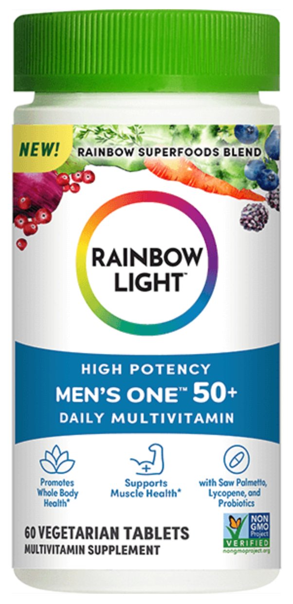 Rainbow Light Men's One 50+ Daily Multivitamin - Shop Multivitamins at ...